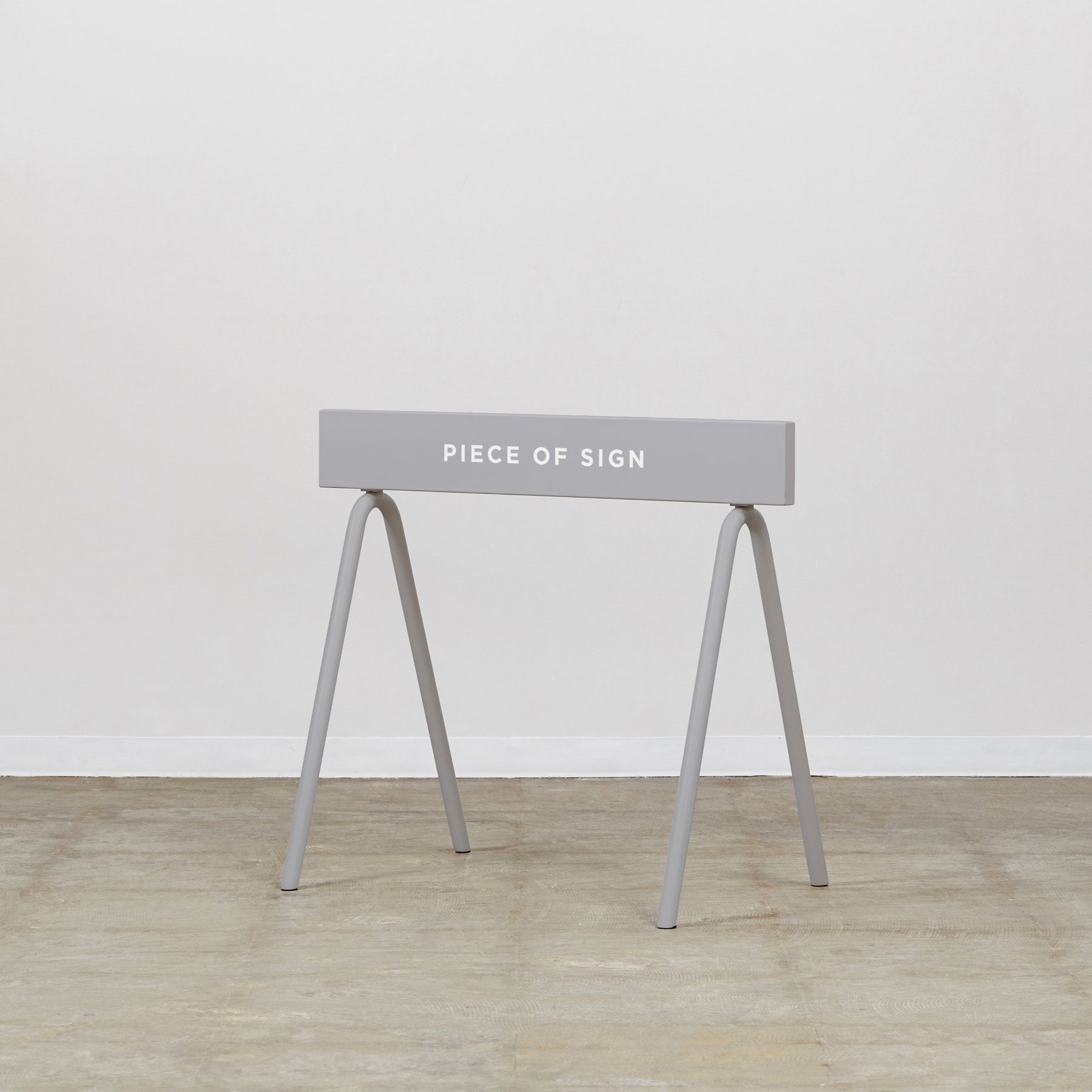STEEL BARRICADE SIGN