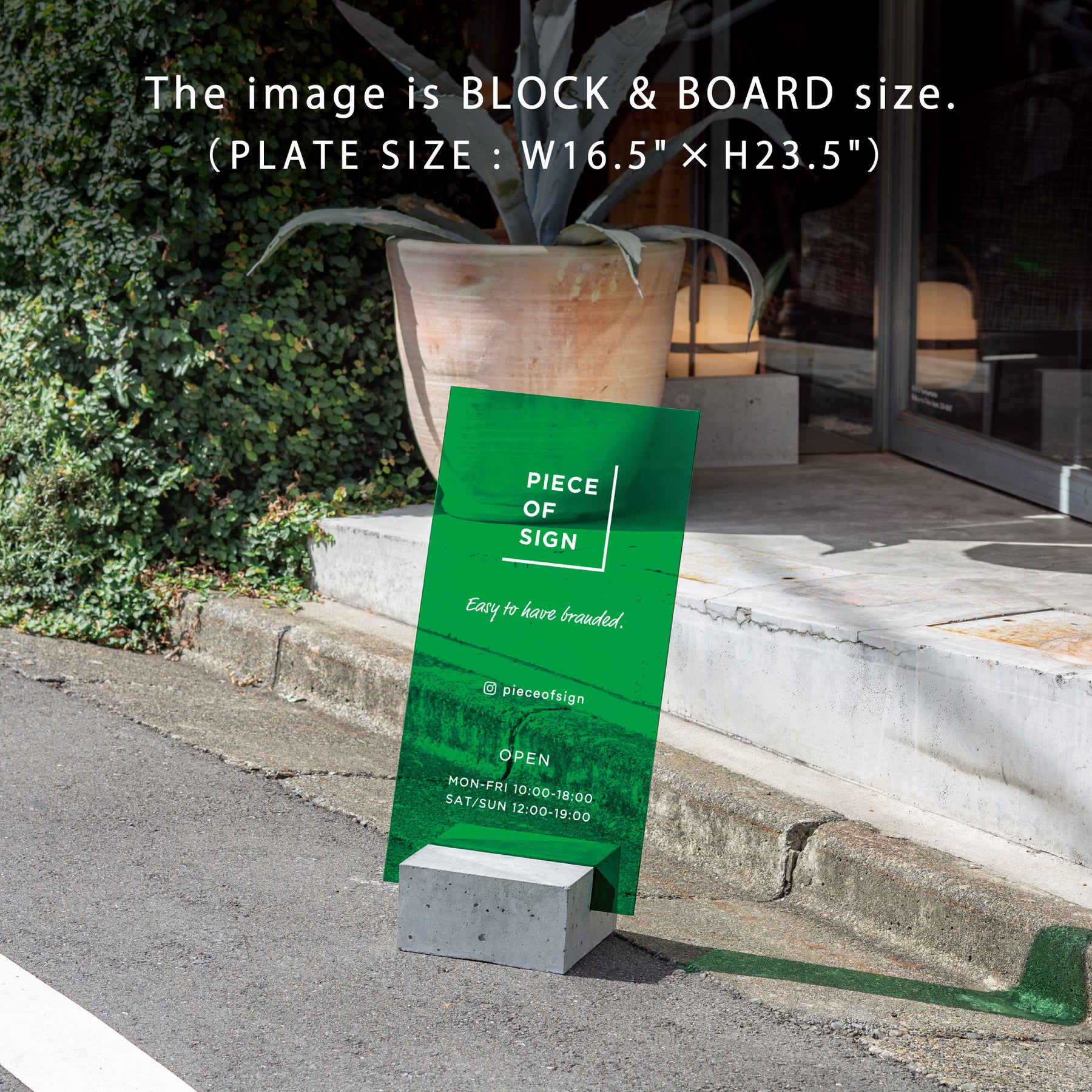 MINIMAL BASE L-SIZE Standing Sign - Color Acrylic