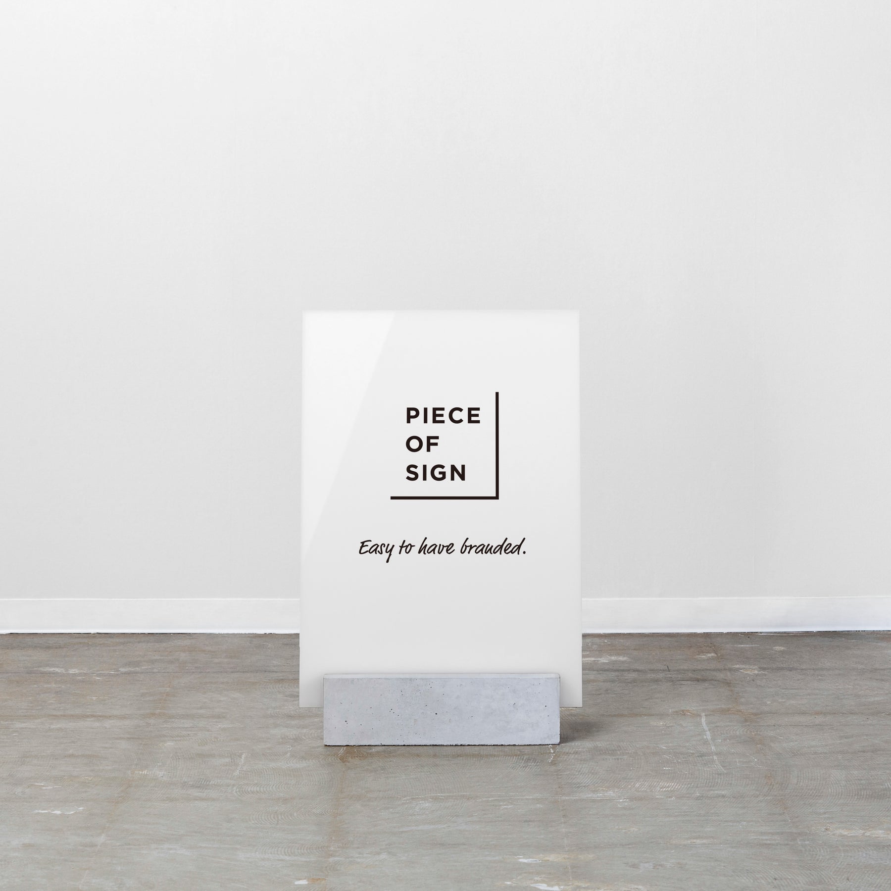 Block & Board Standing Sign - Large