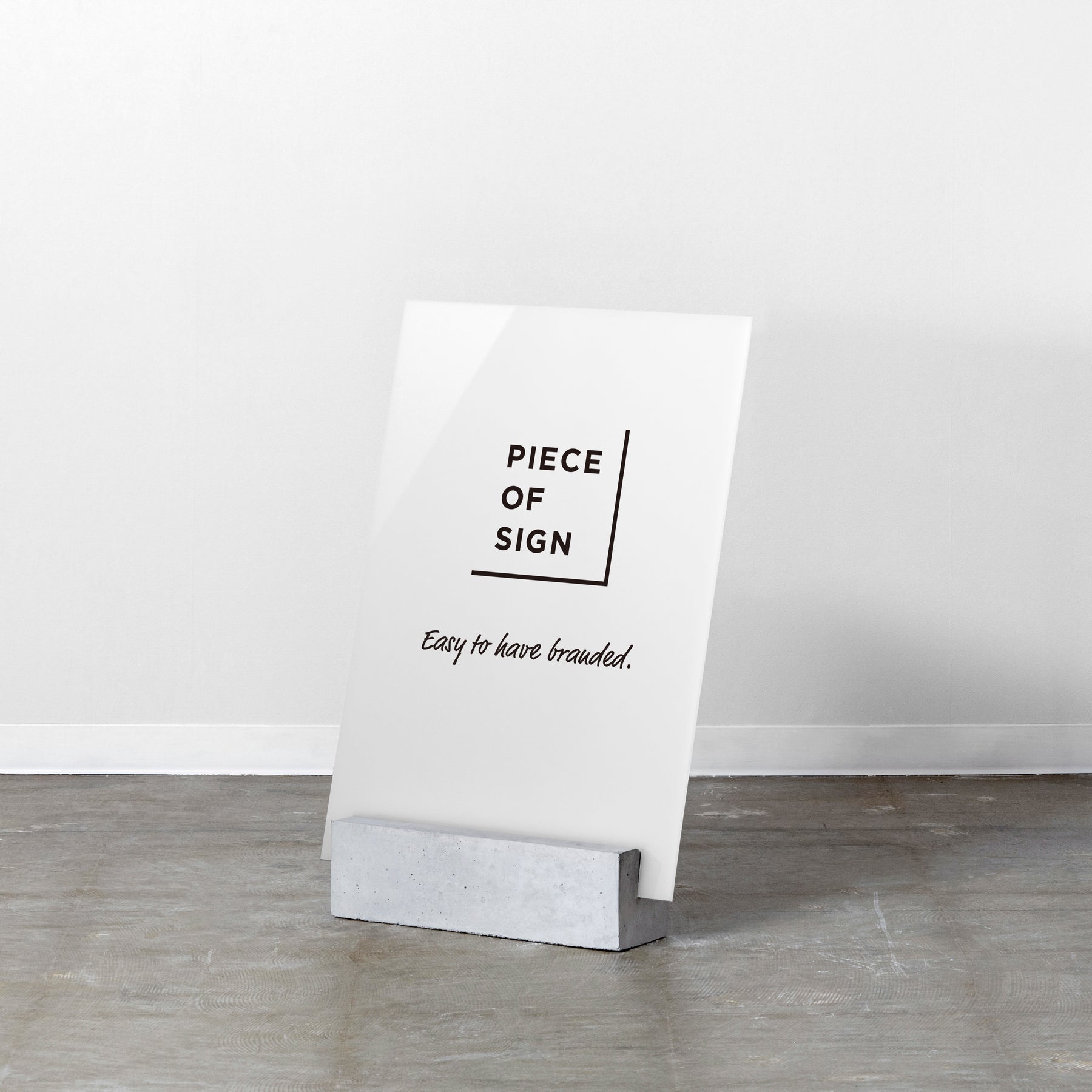 Block & Board Standing Sign - Large