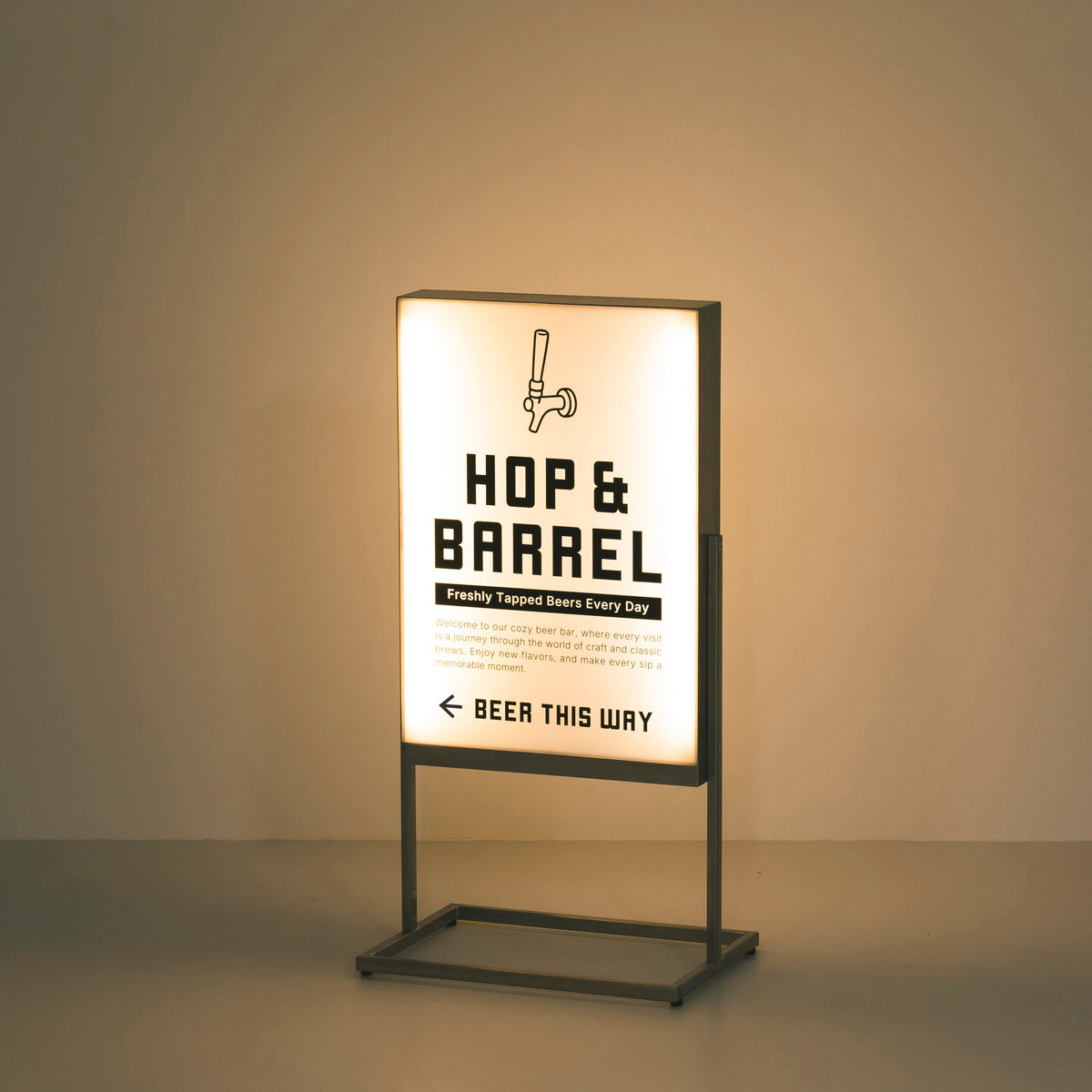 Lightbox Sign － Large