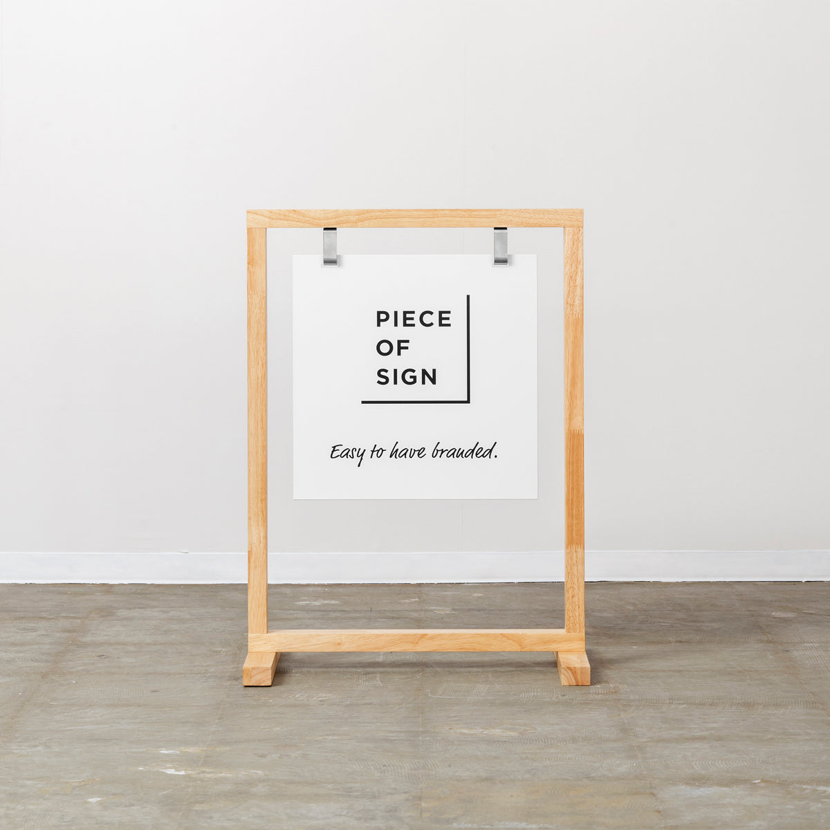 Wood Frame Sidewalk Sign