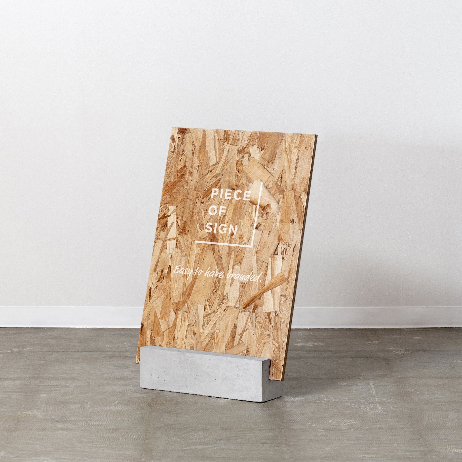 Block & Board Standing Sign - Large