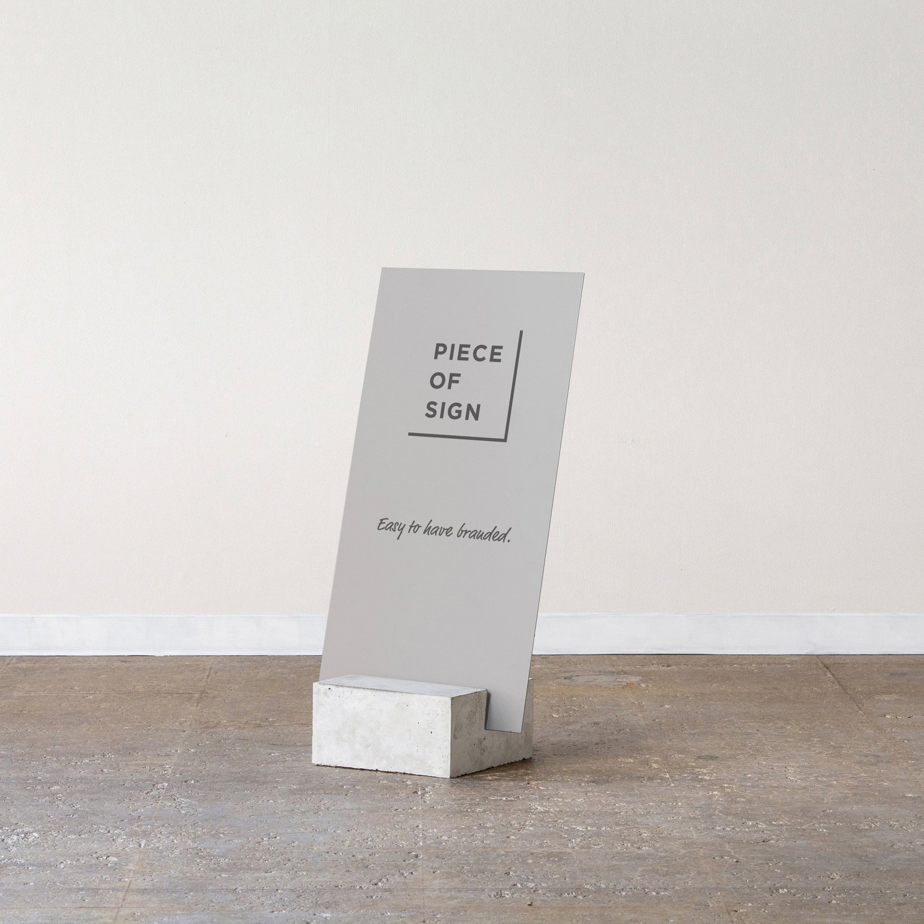 Block & Board Standing Sign - 12" × 23"