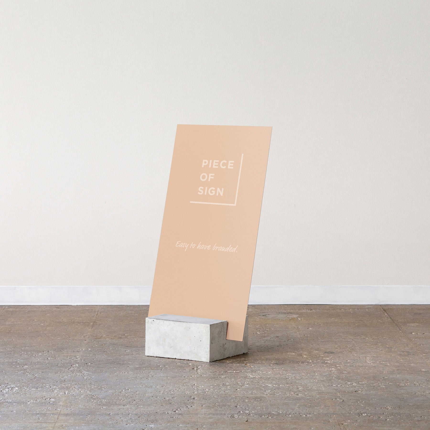 Block & Board Sidewalk Sign - 12" × 23"