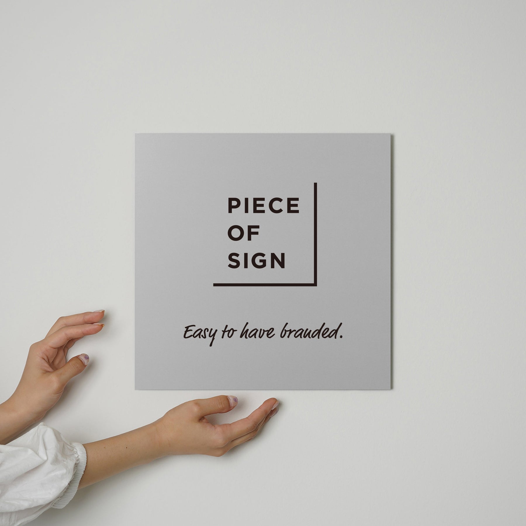 FLAT PLATE WALL SIGN