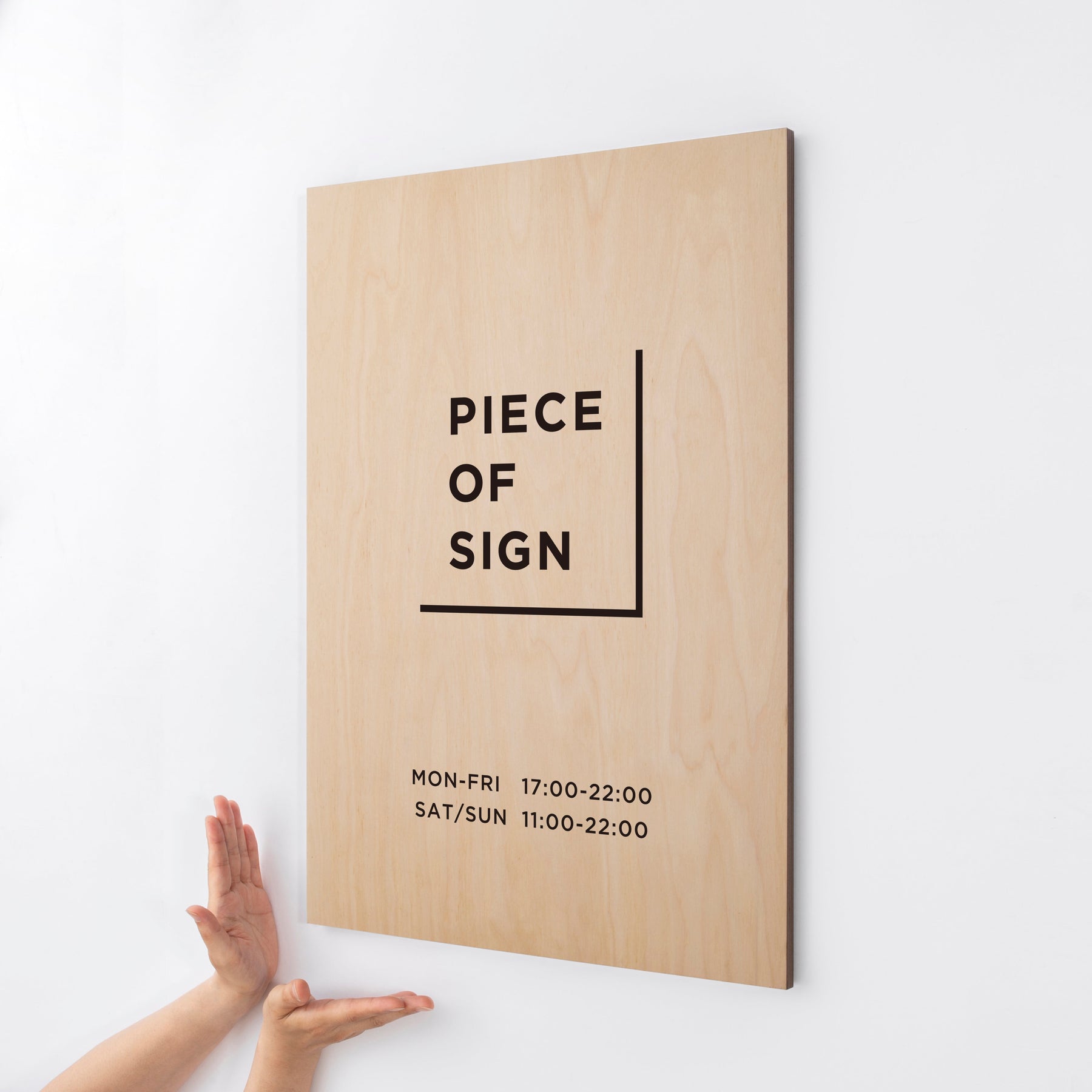 FLAT PLATE WALL SIGN L-SIZE