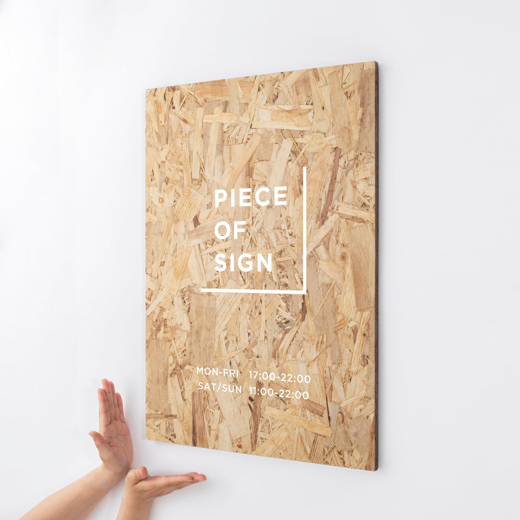 FLAT PLATE WALL SIGN L-SIZE