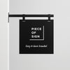 Projecting Hanging Sign - SQUARE - 16" × 16"