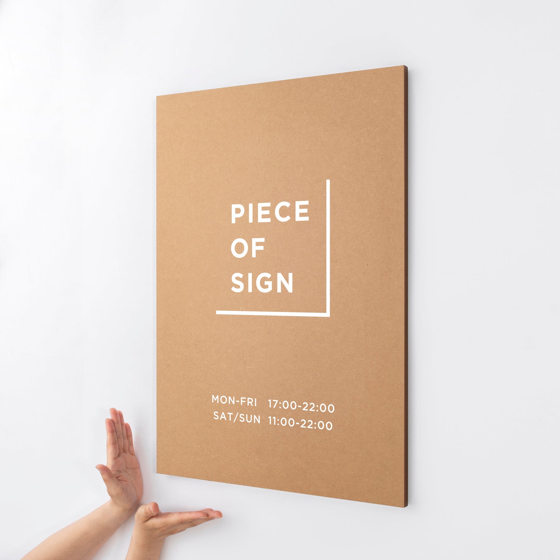 FLAT PLATE WALL SIGN L-SIZE