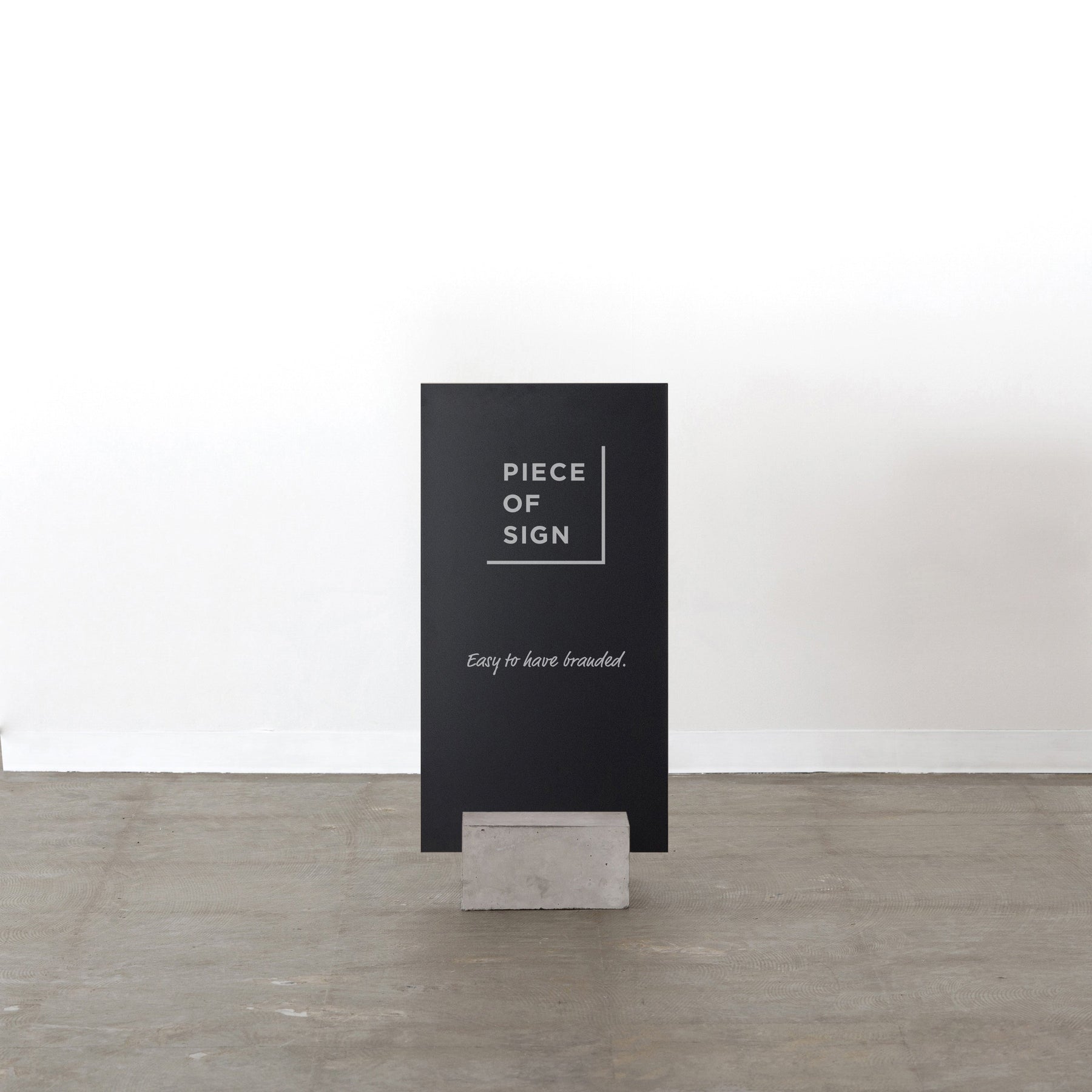 Block & Board Standing Sign - 12" × 23"