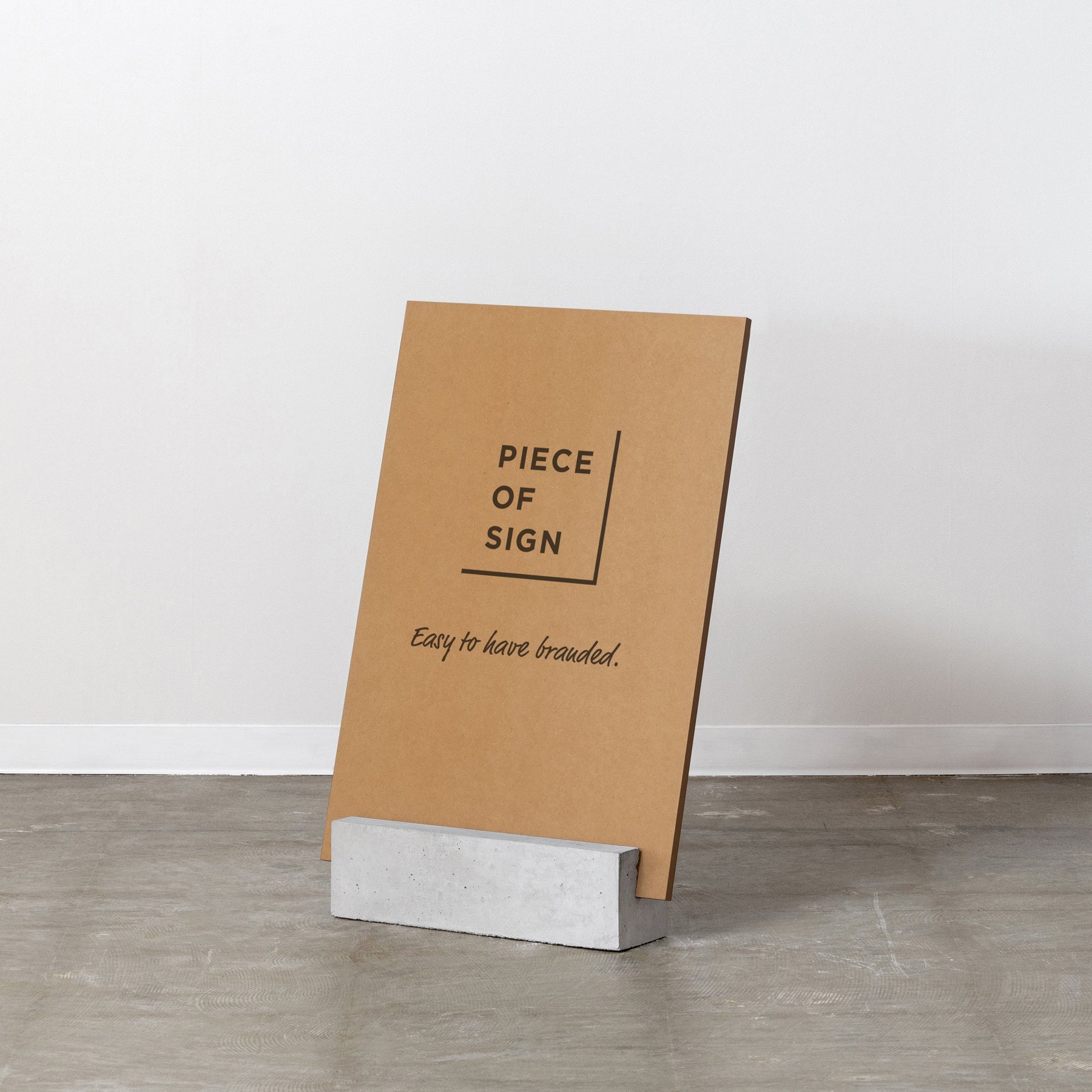 Block & Board Standing Sign - Large