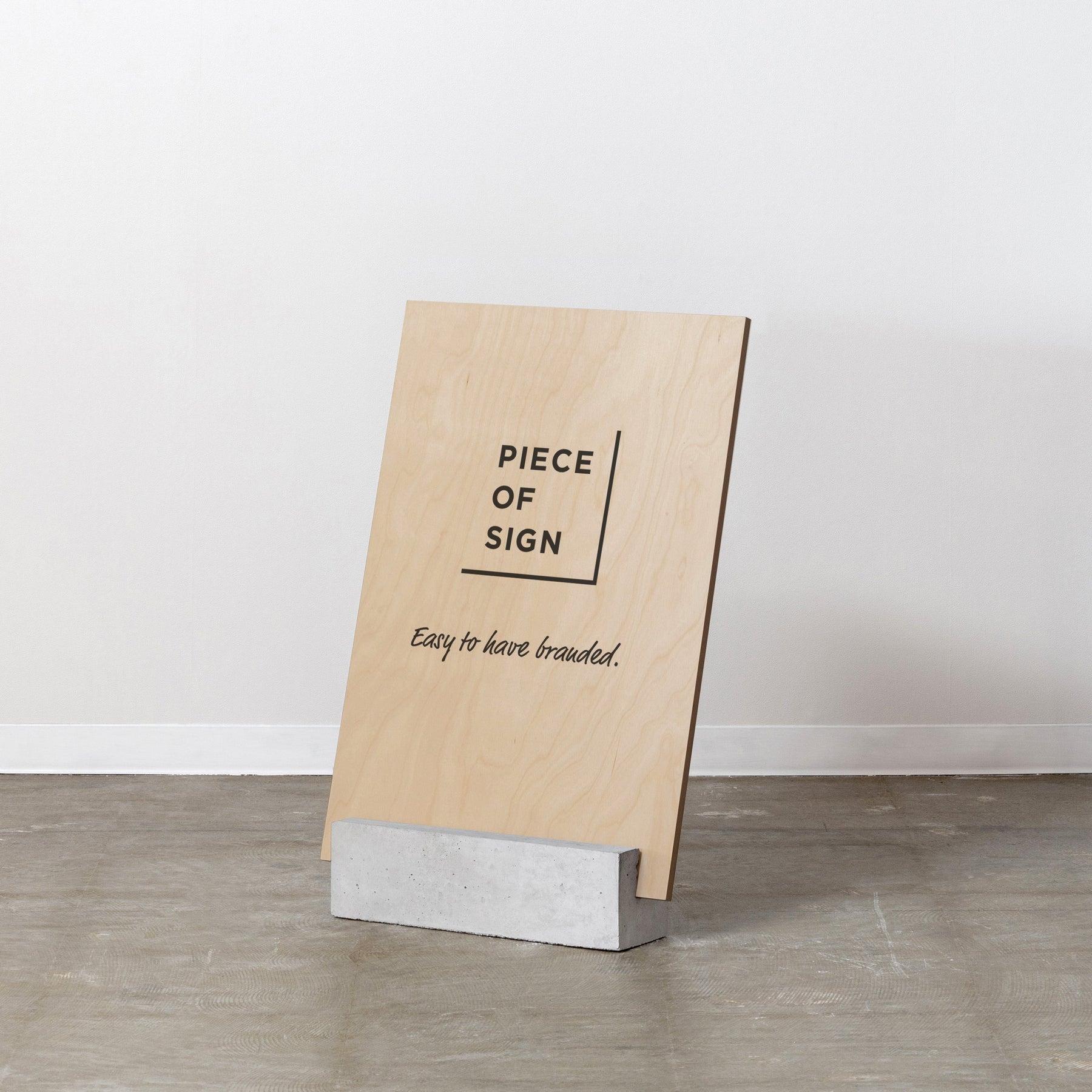 Block & Board Standing Sign - Large