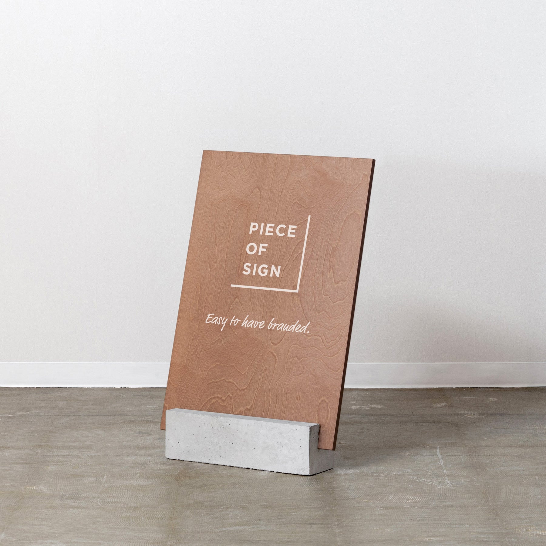 Block & Board Standing Sign - Large