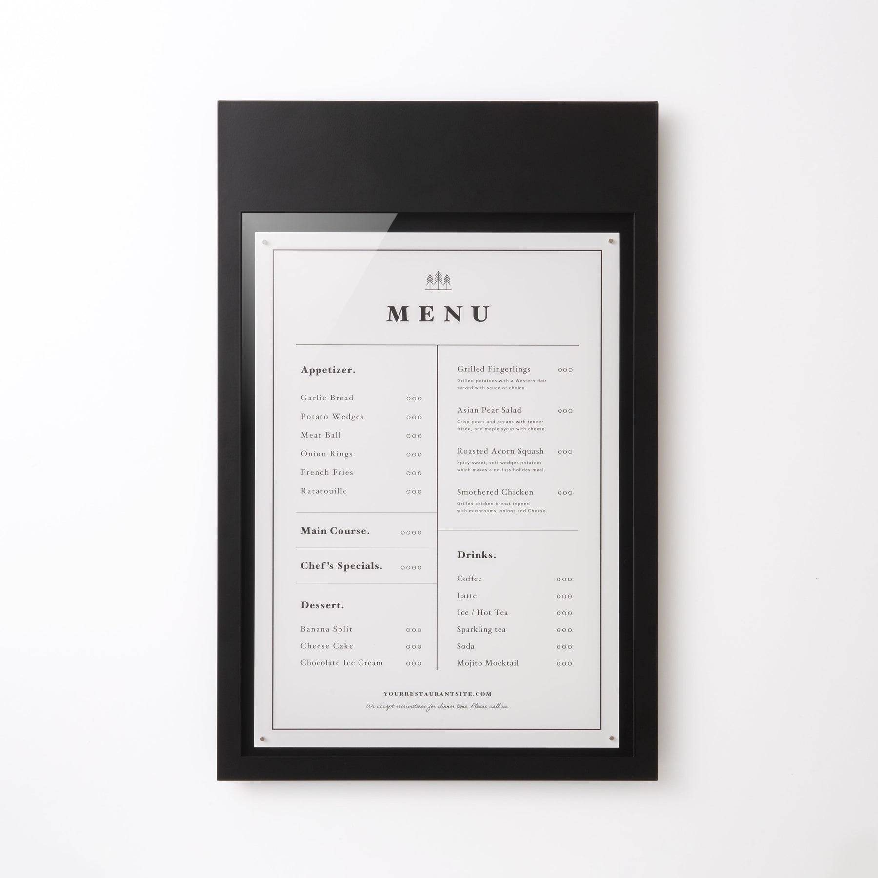 MENU BOX WALLSIGN