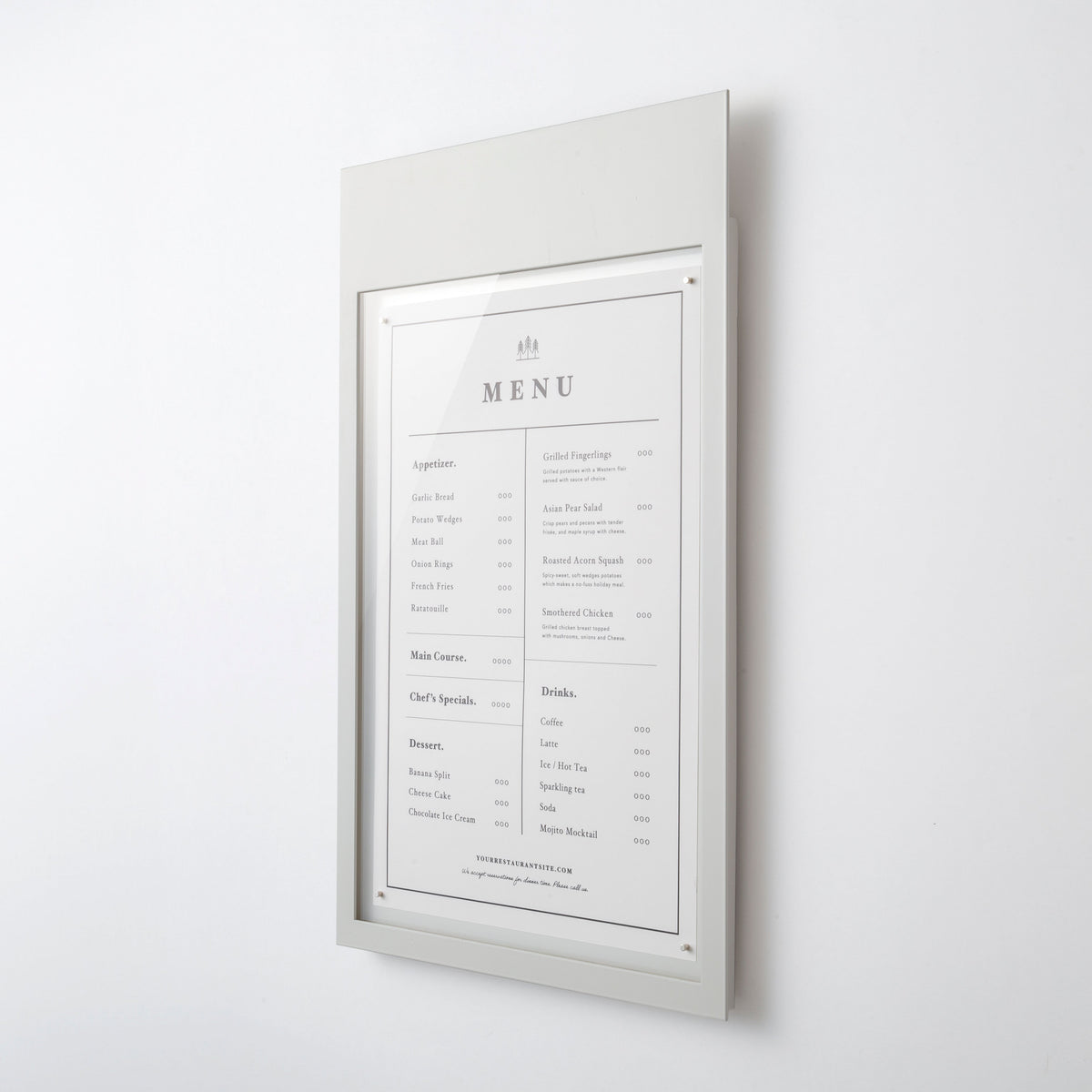 MENU BOX WALLSIGN