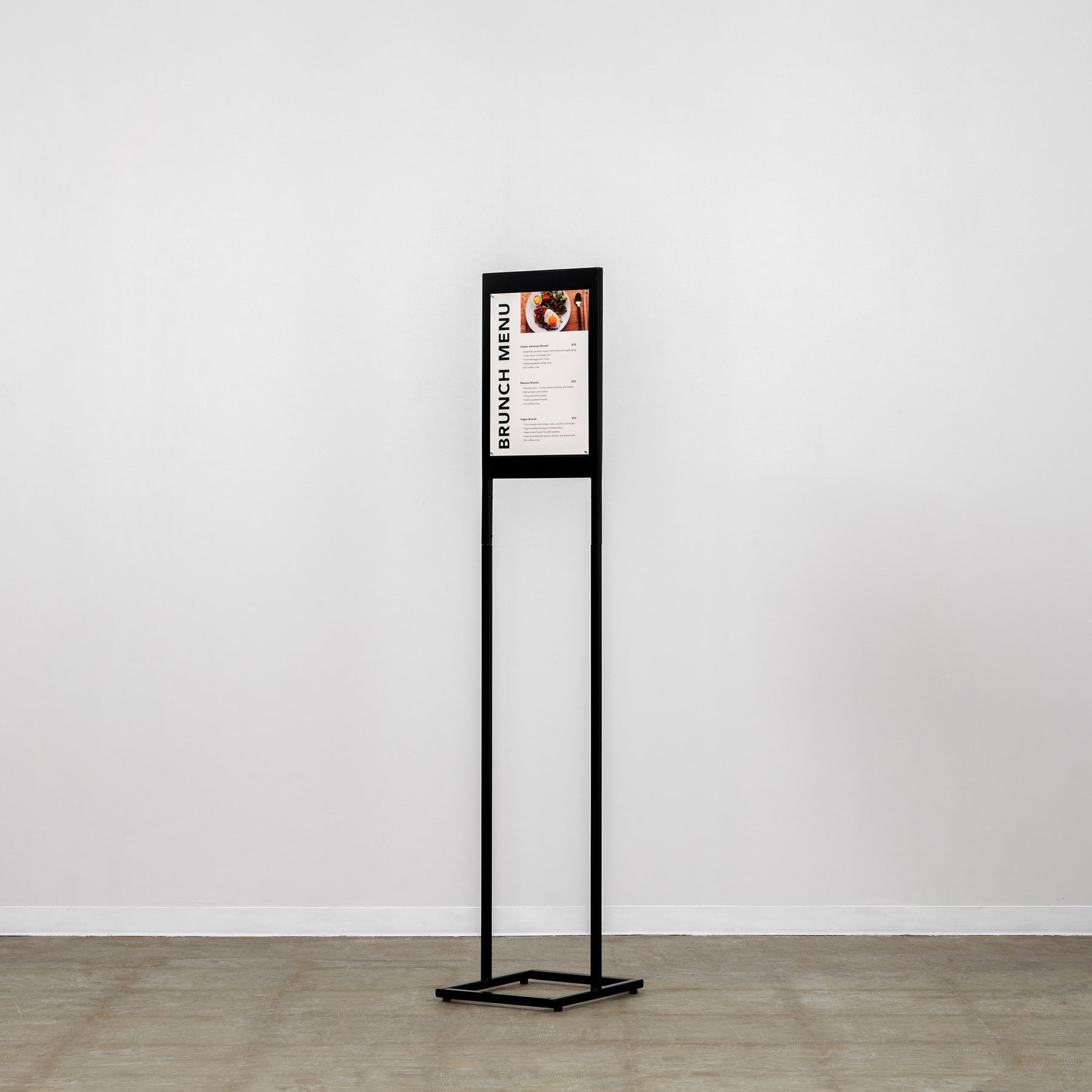 Vertical Menu Stand Sign
