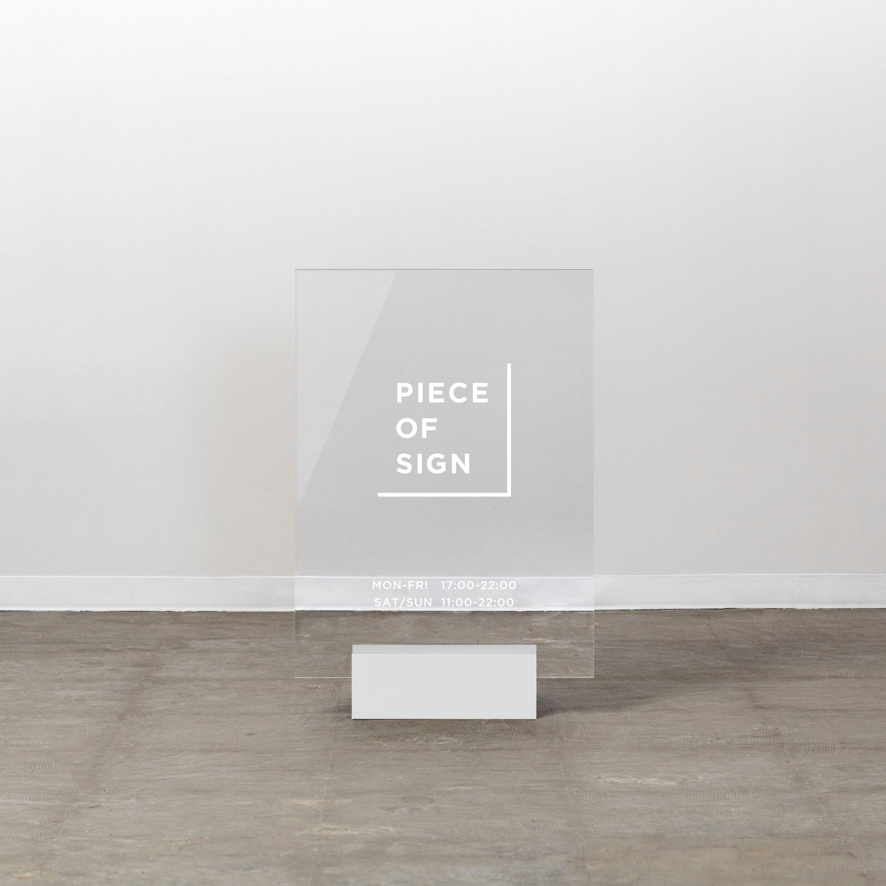 Minimal Base Standing Sign L-SIZE