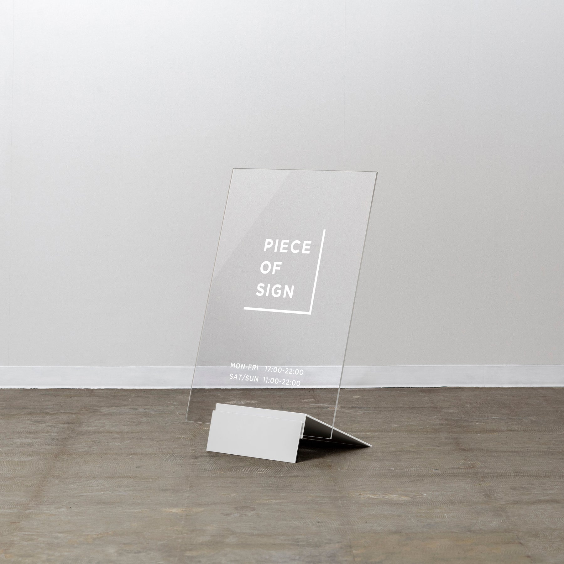 Minimal Base Standing Sign L-SIZE