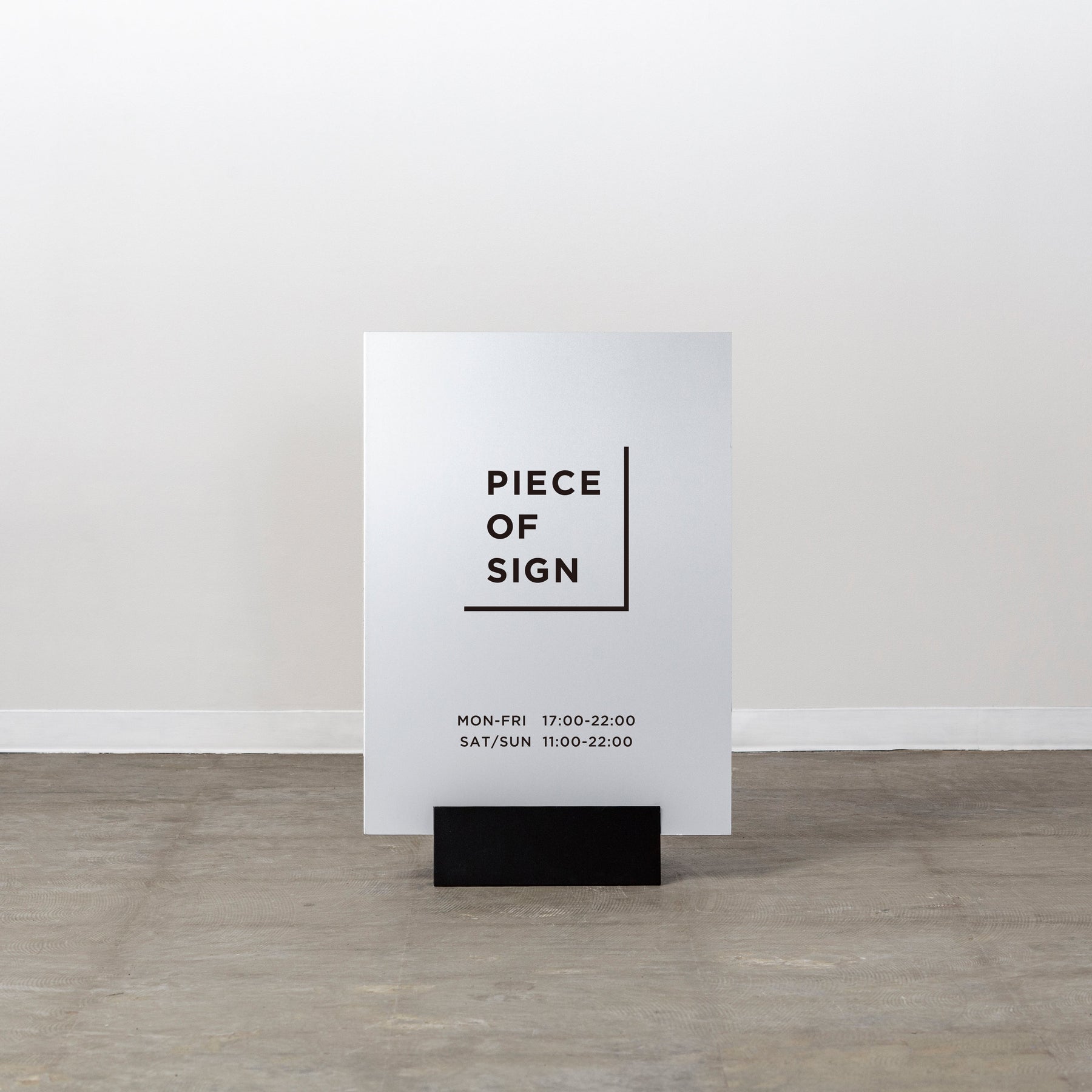 Minimal Base Standing Sign L-SIZE