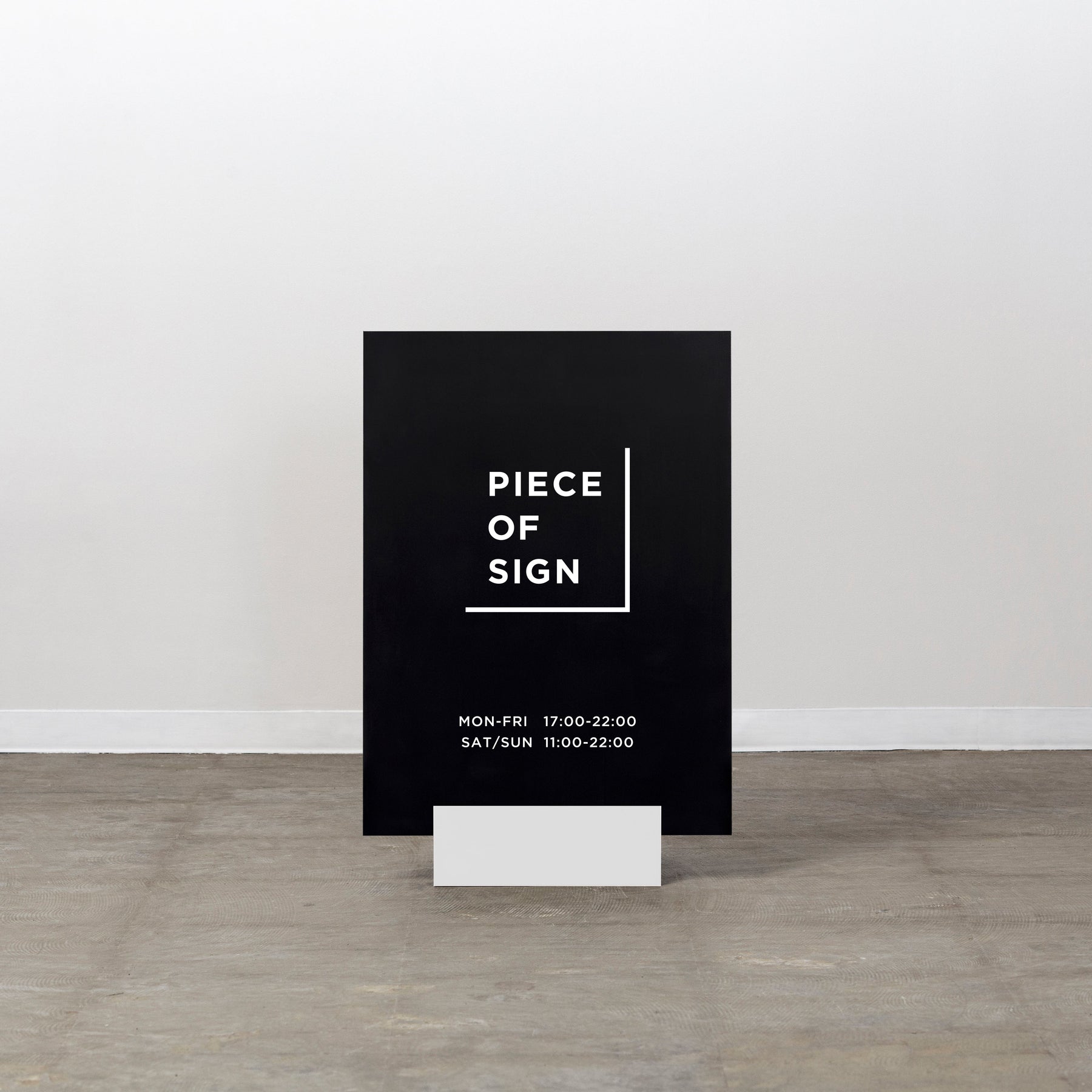 Minimal Base Standing Sign L-SIZE