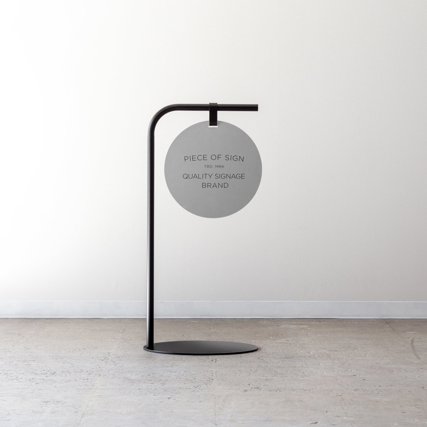 Rounded Sidewalk Sign - 12"