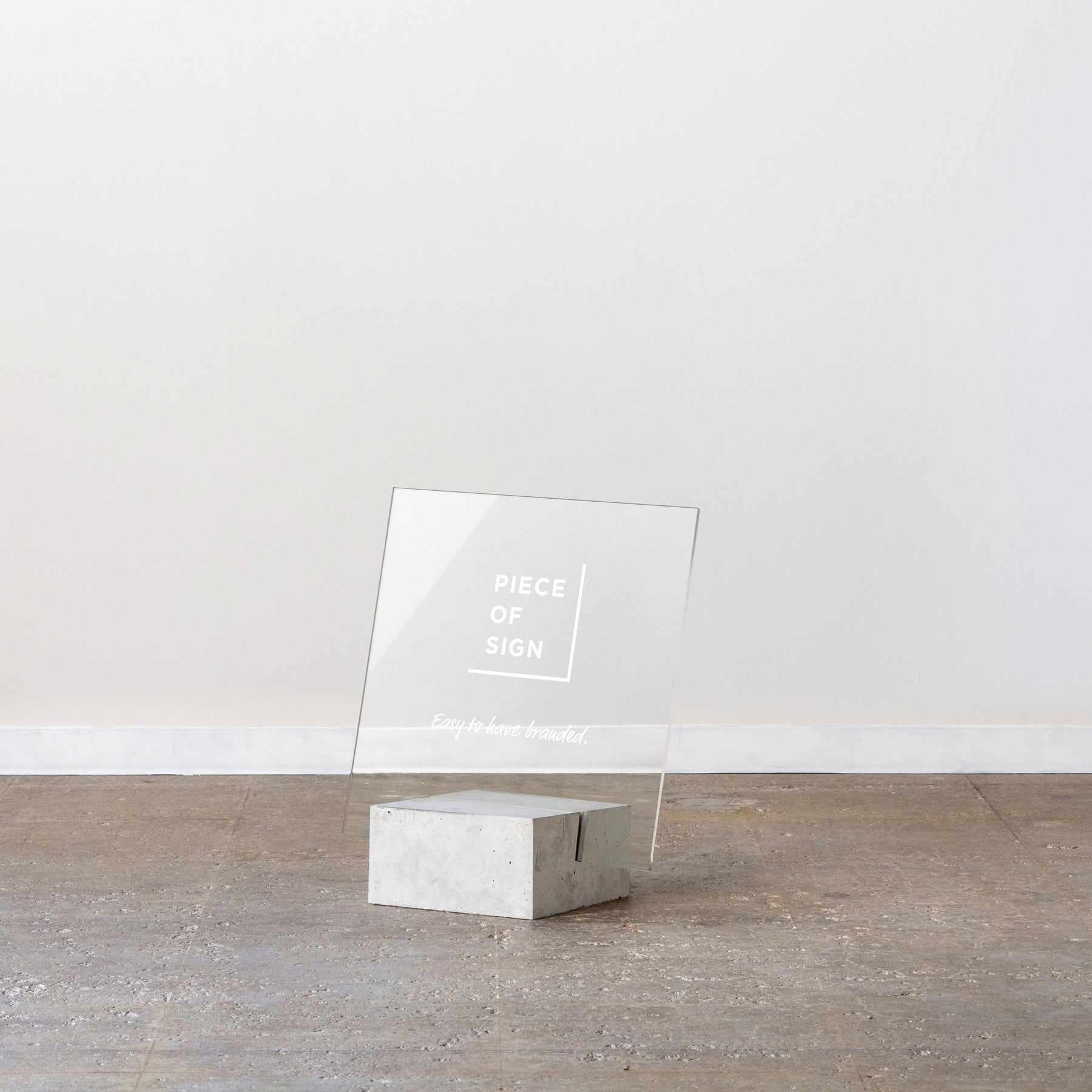 Block & Board Sidewalk Sign - Square Type