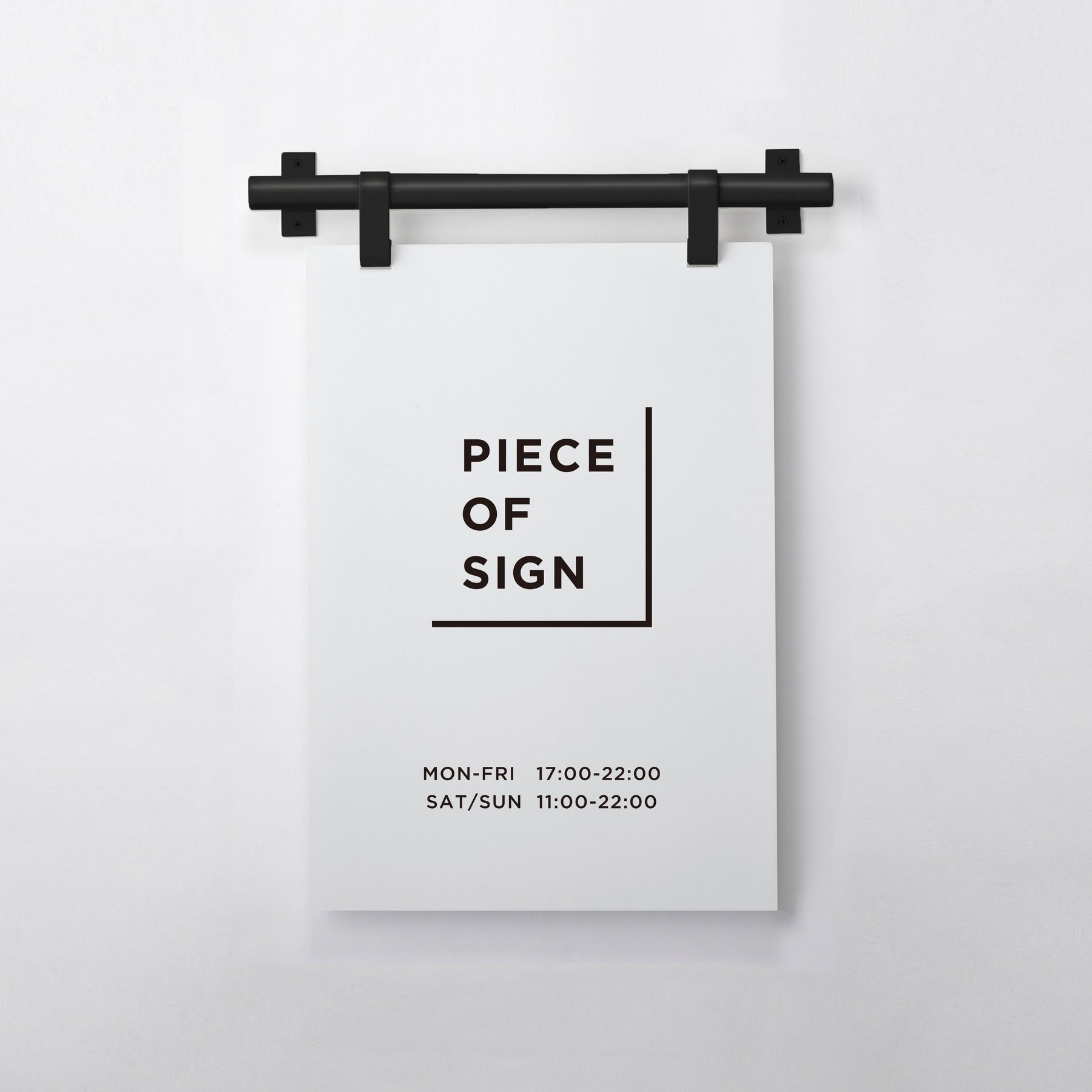 Hanging Wall Sign L-SIZE