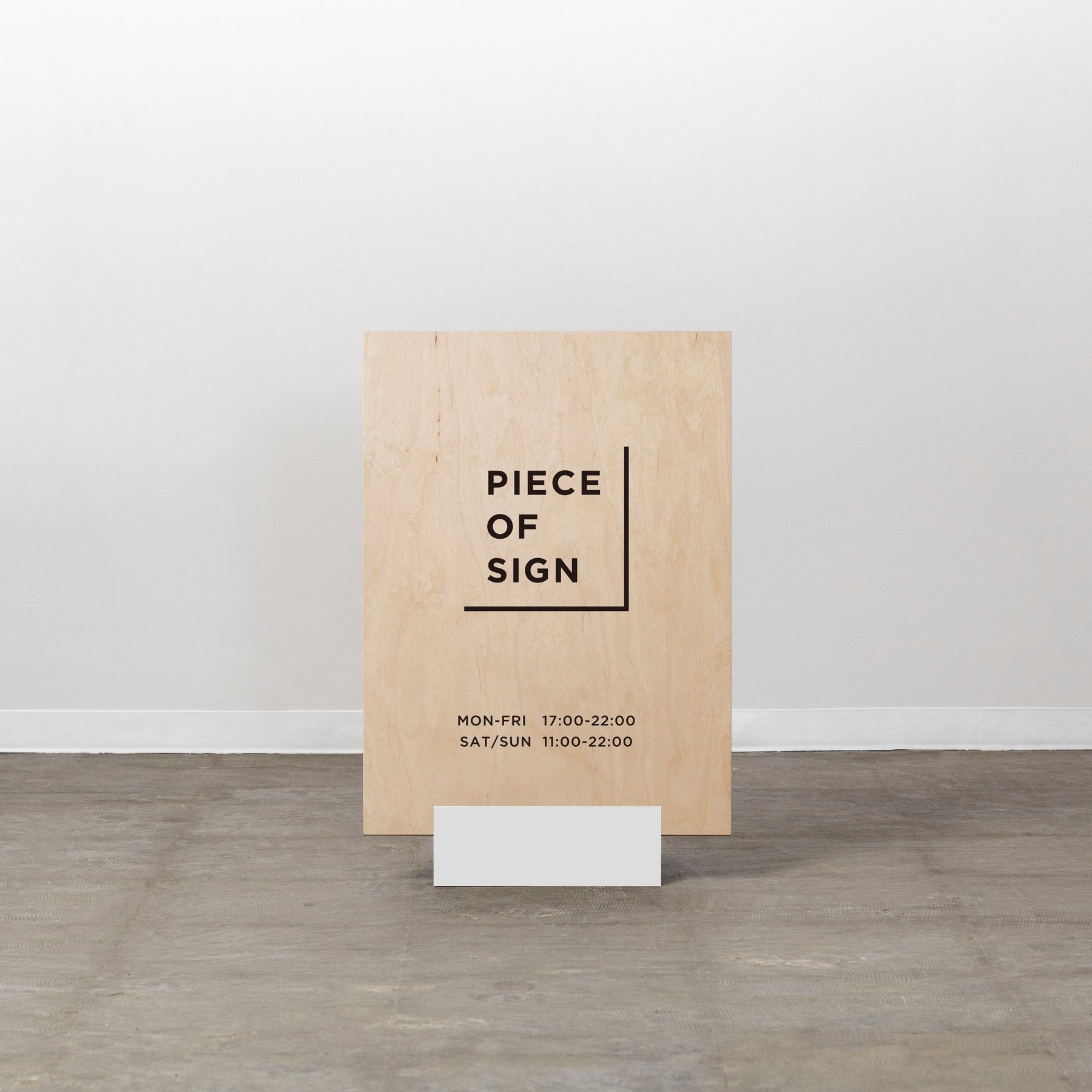 Minimal Base Standing Sign L-SIZE