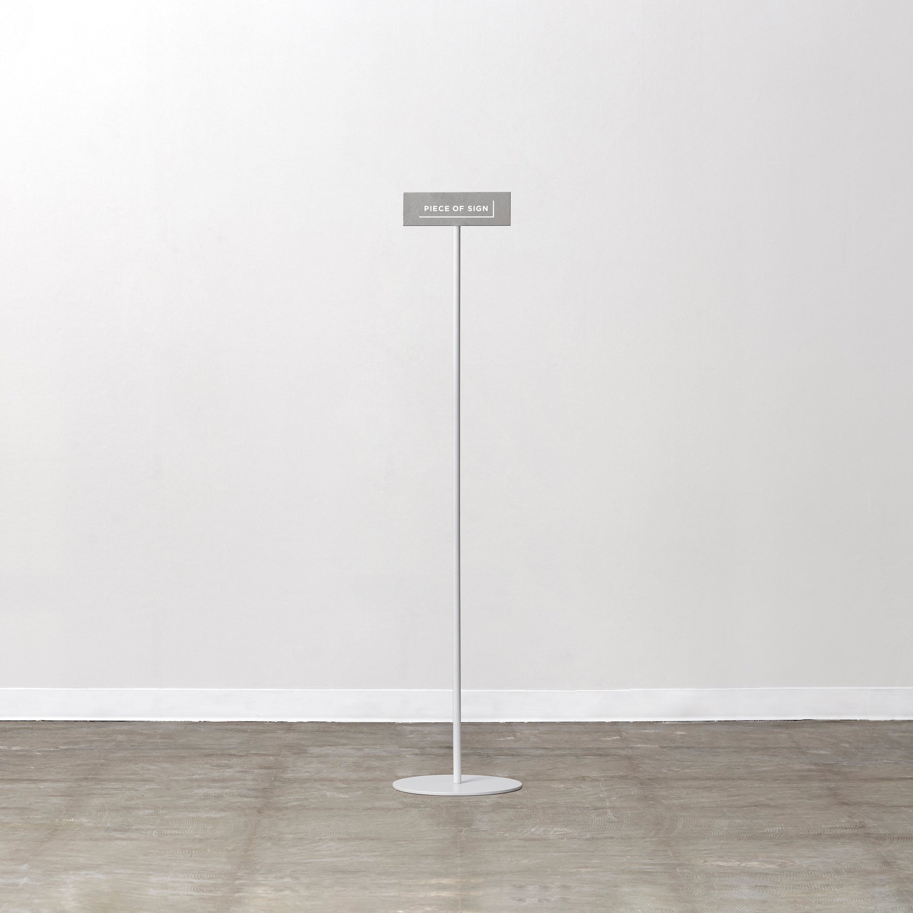Pole Sign - WHITE