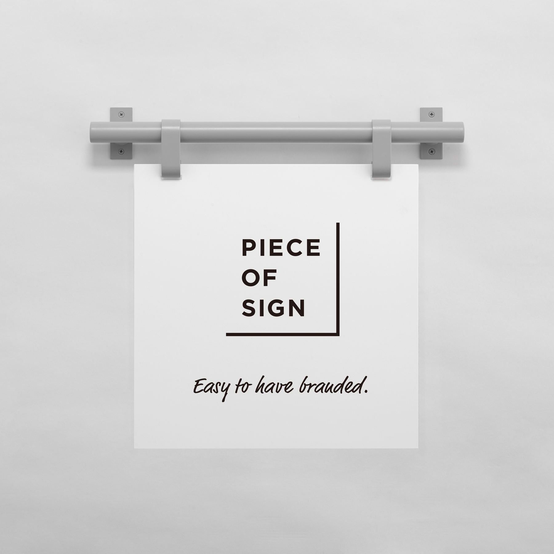 Hanging wall sign - SQUARE - 16" × 16"