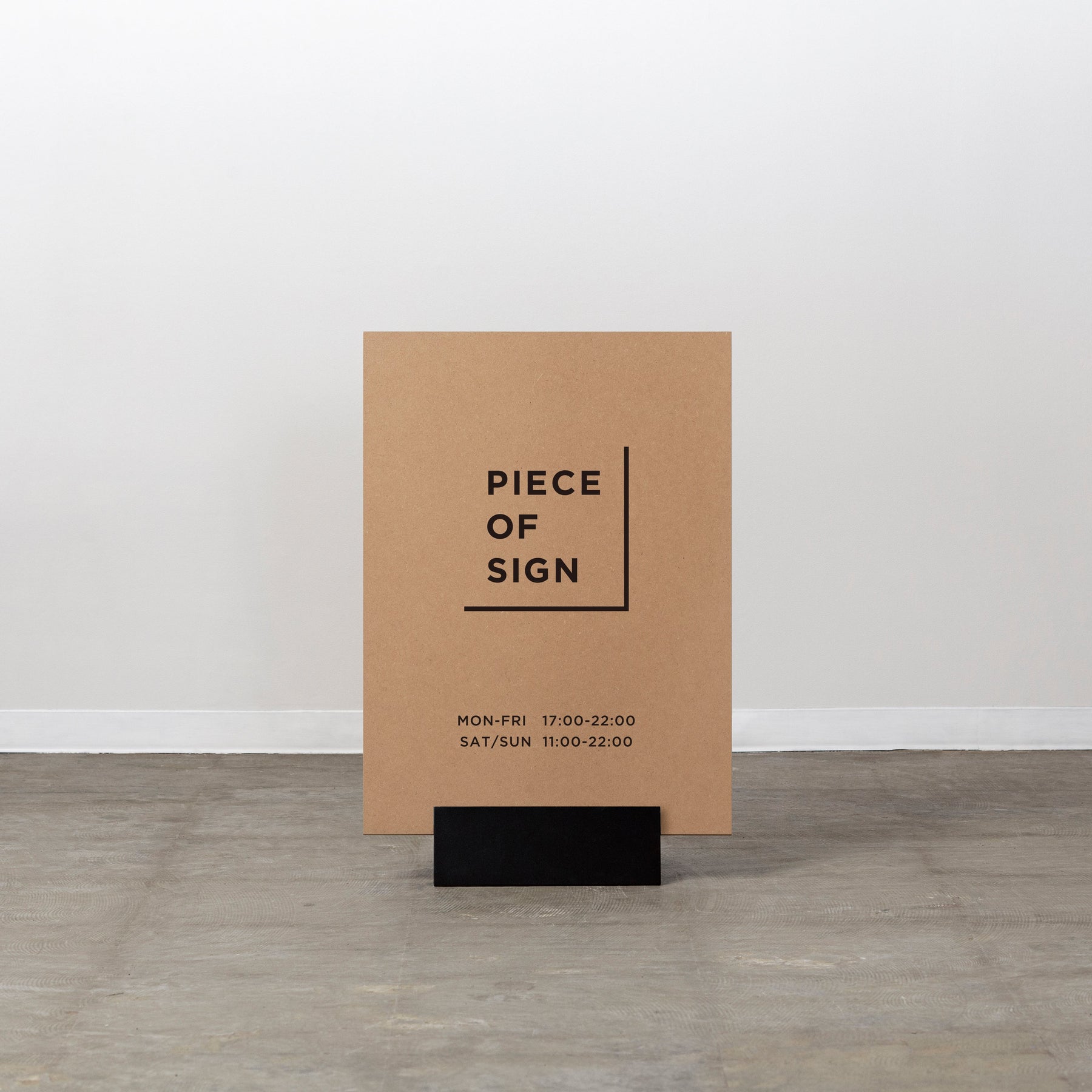 Minimal Base Standing Sign L-SIZE