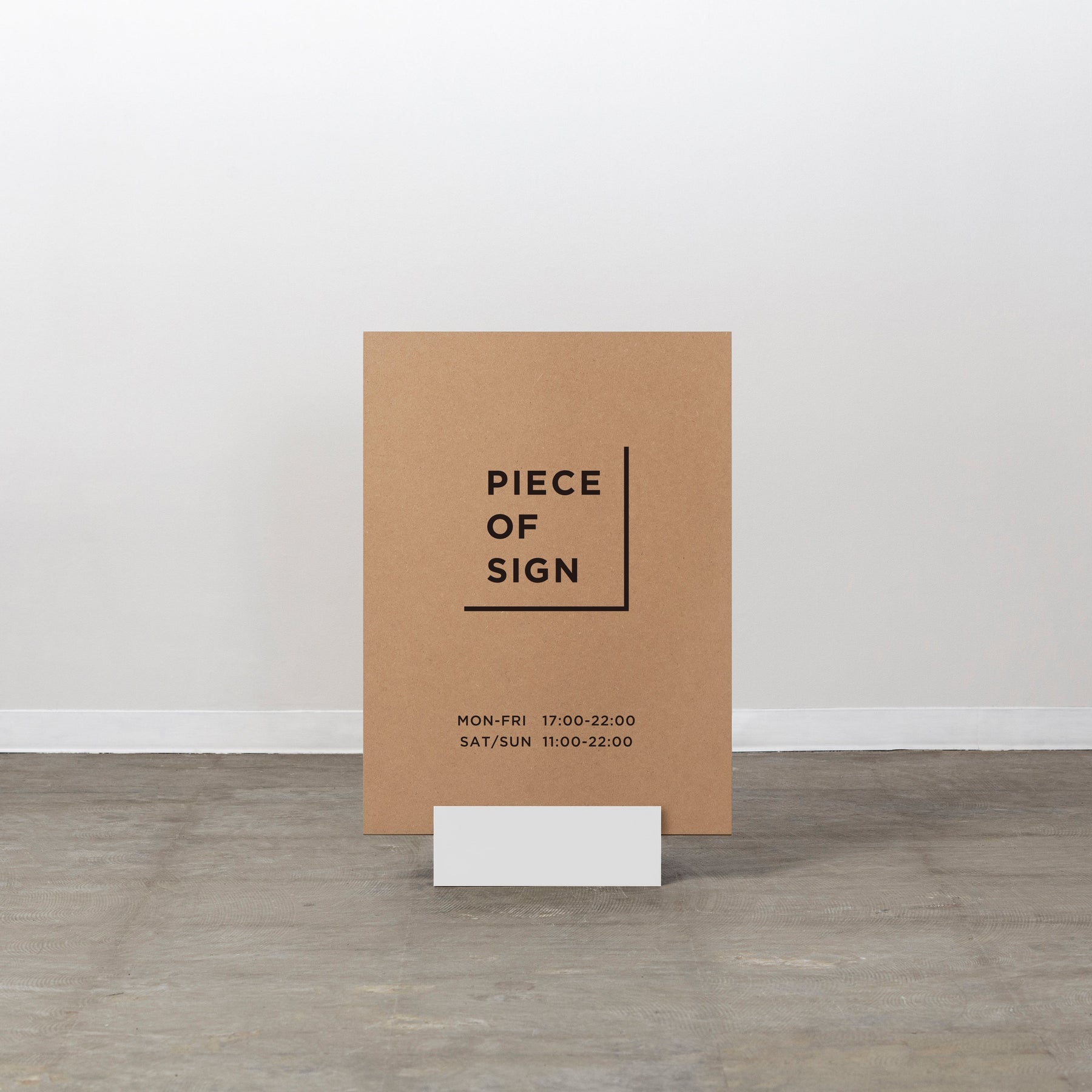 Minimal Base Standing Sign L-SIZE