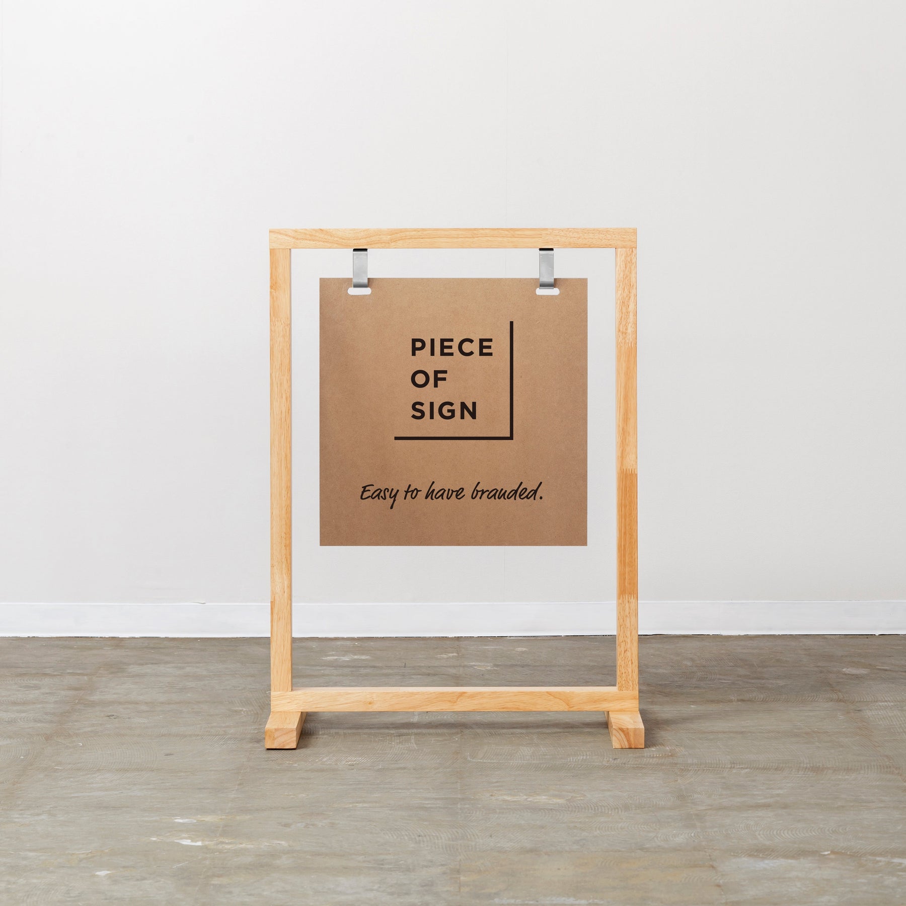 Wood Frame Sidewalk Sign