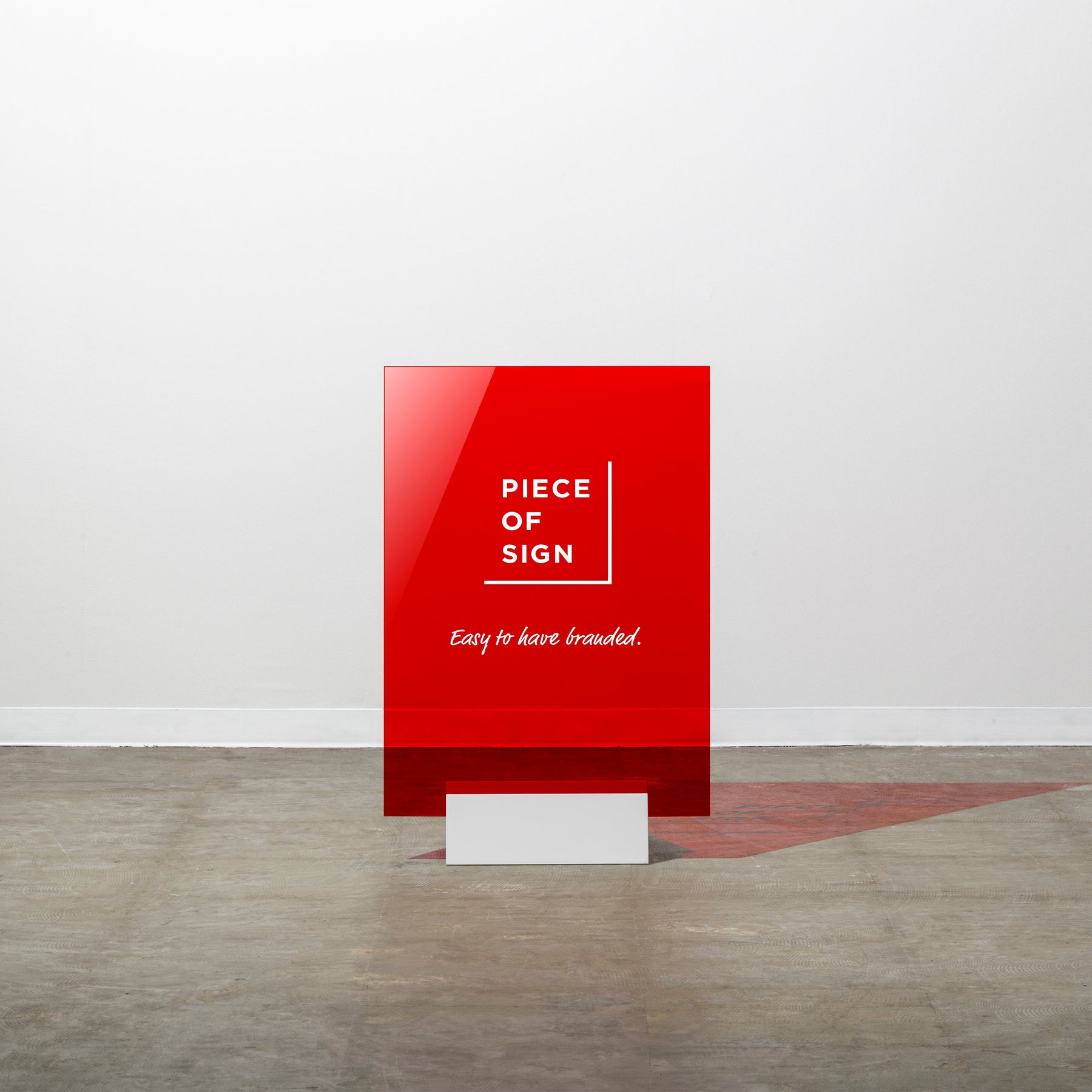 MINIMAL BASE L-SIZE Standing Sign - Color Acrylic