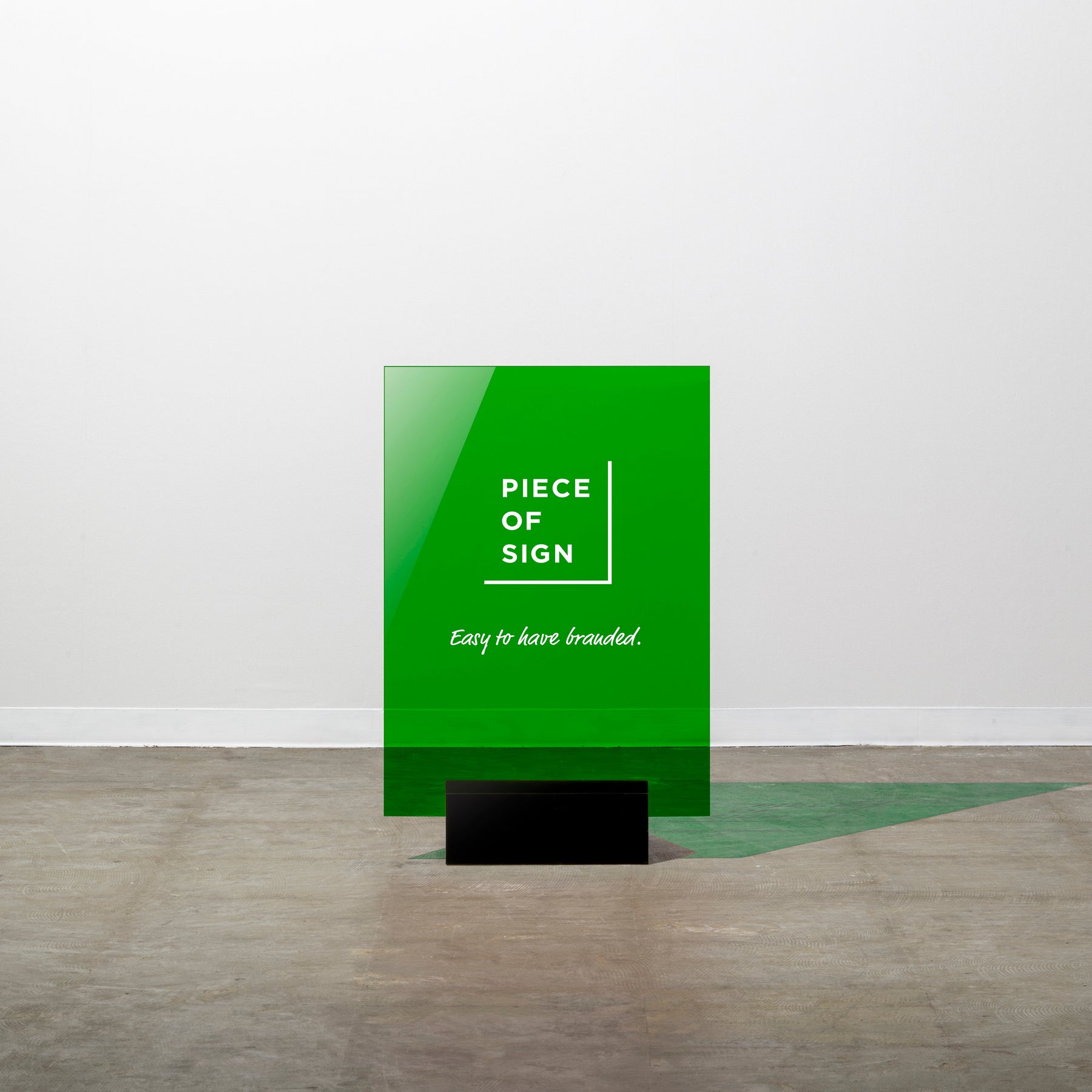 MINIMAL BASE L-SIZE Standing Sign - Color Acrylic