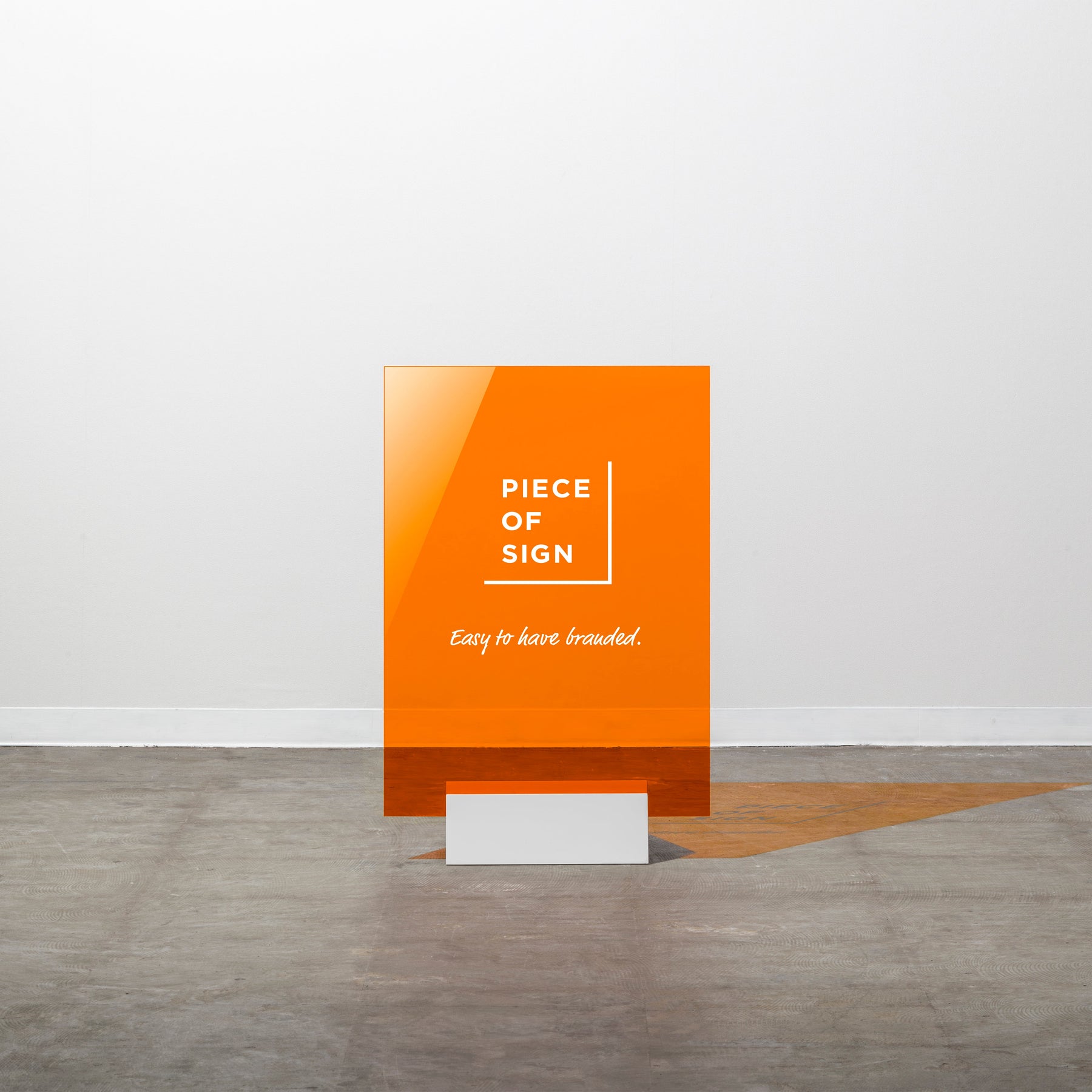 MINIMAL BASE L-SIZE Standing Sign - Color Acrylic