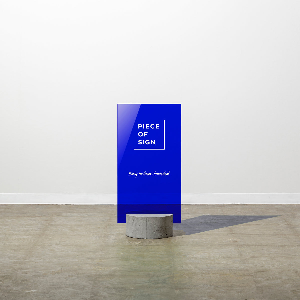 BLOCK & BOARD Standing Sign - Color Acrylic