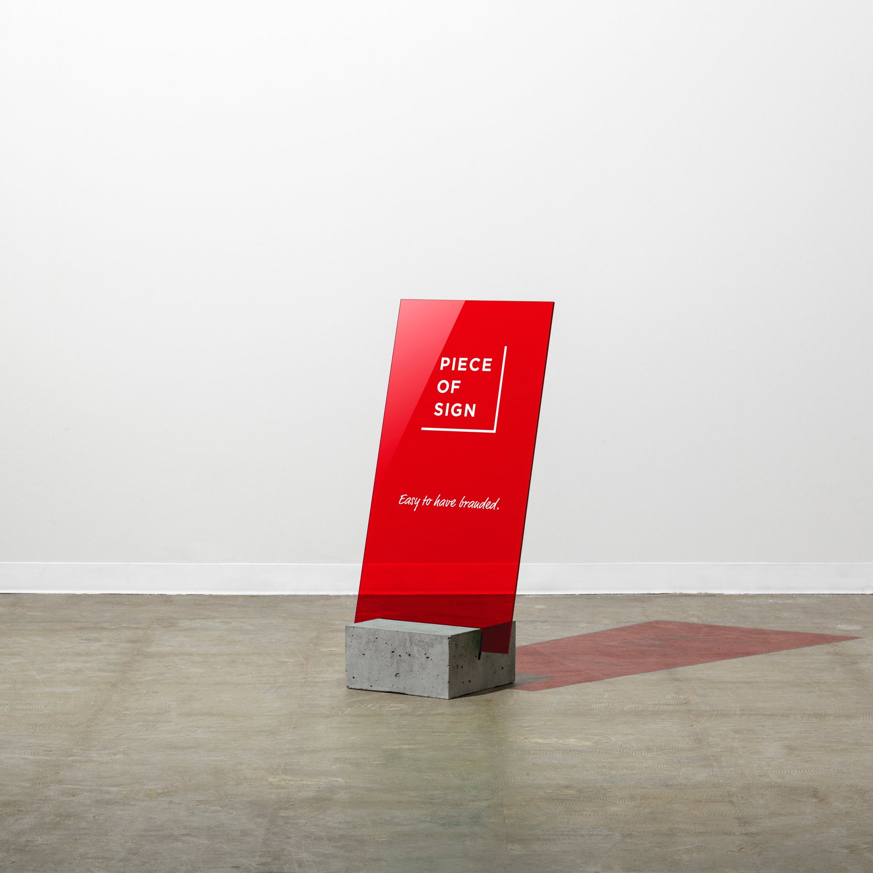 BLOCK & BOARD Standing Sign - Color Acrylic