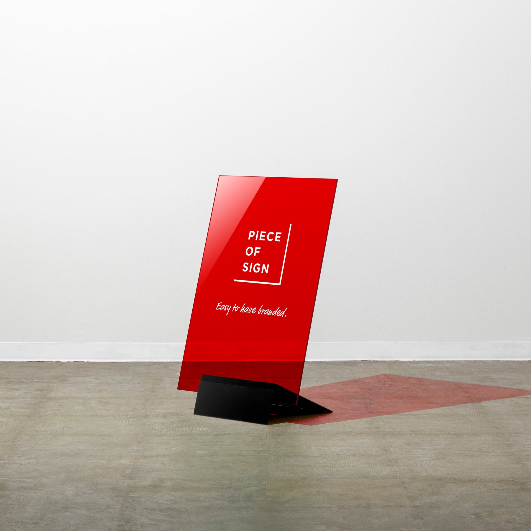 MINIMAL BASE L-SIZE Standing Sign - Color Acrylic