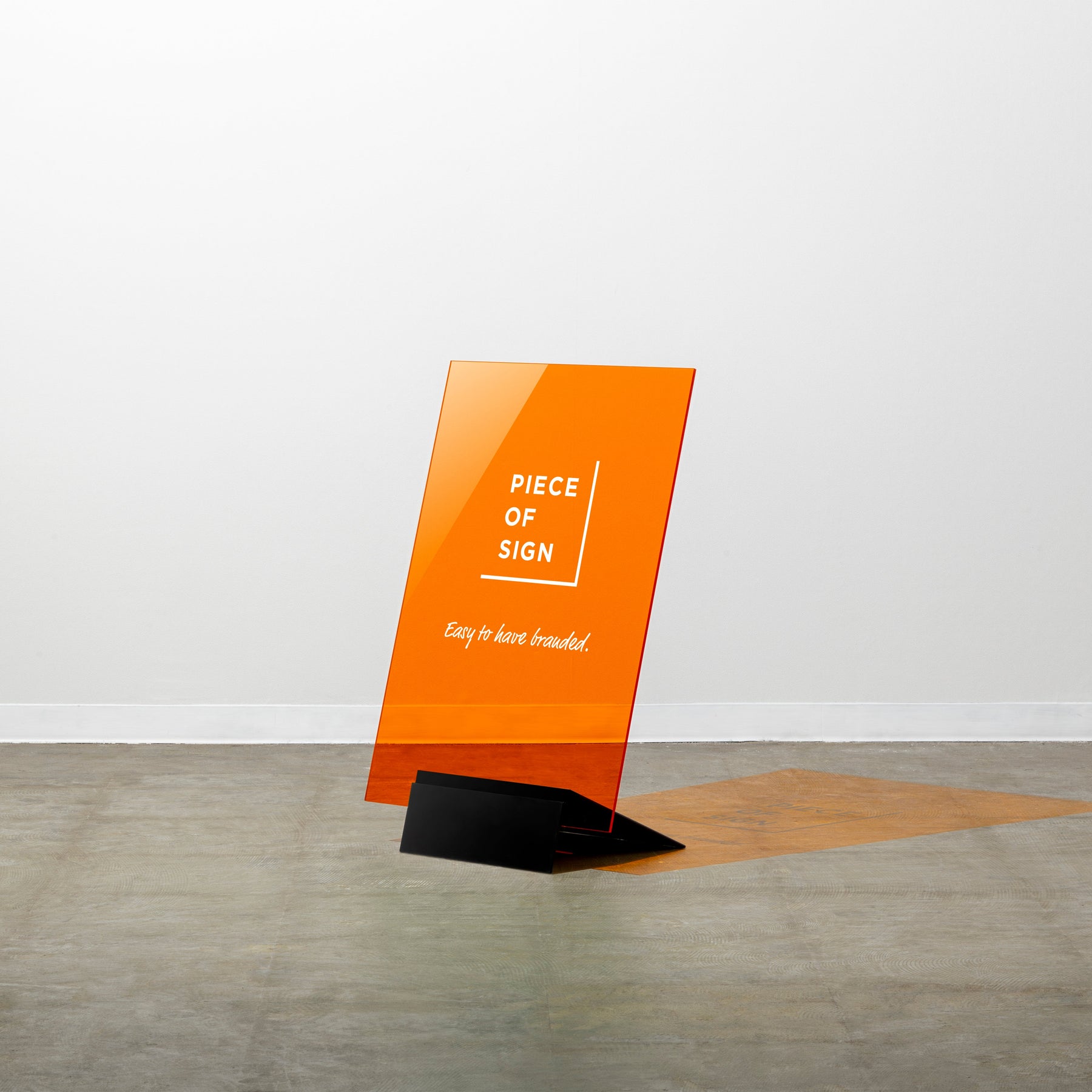 MINIMAL BASE L-SIZE Standing Sign - Color Acrylic