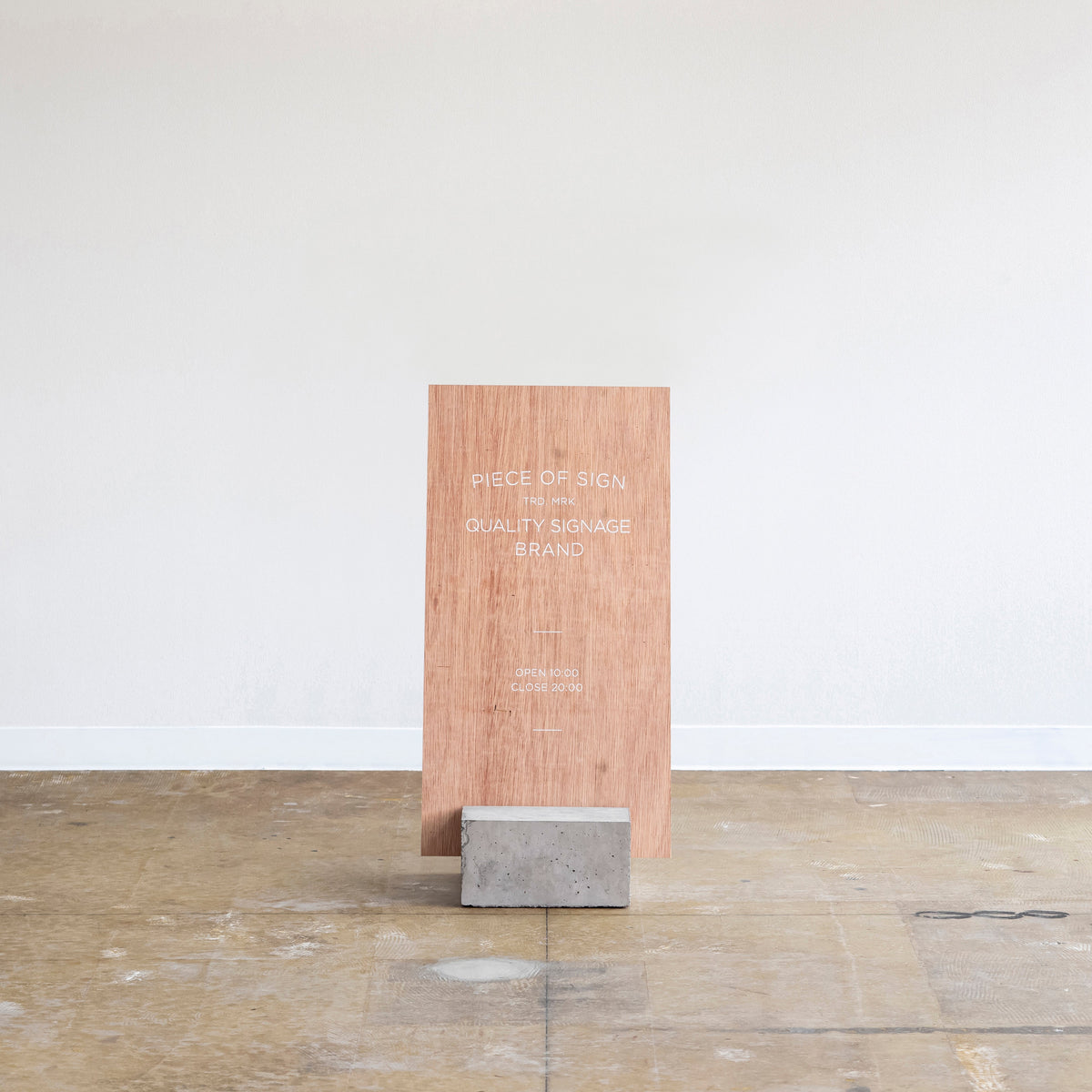 Block & Board Sidewalk Sign - 12" × 23"