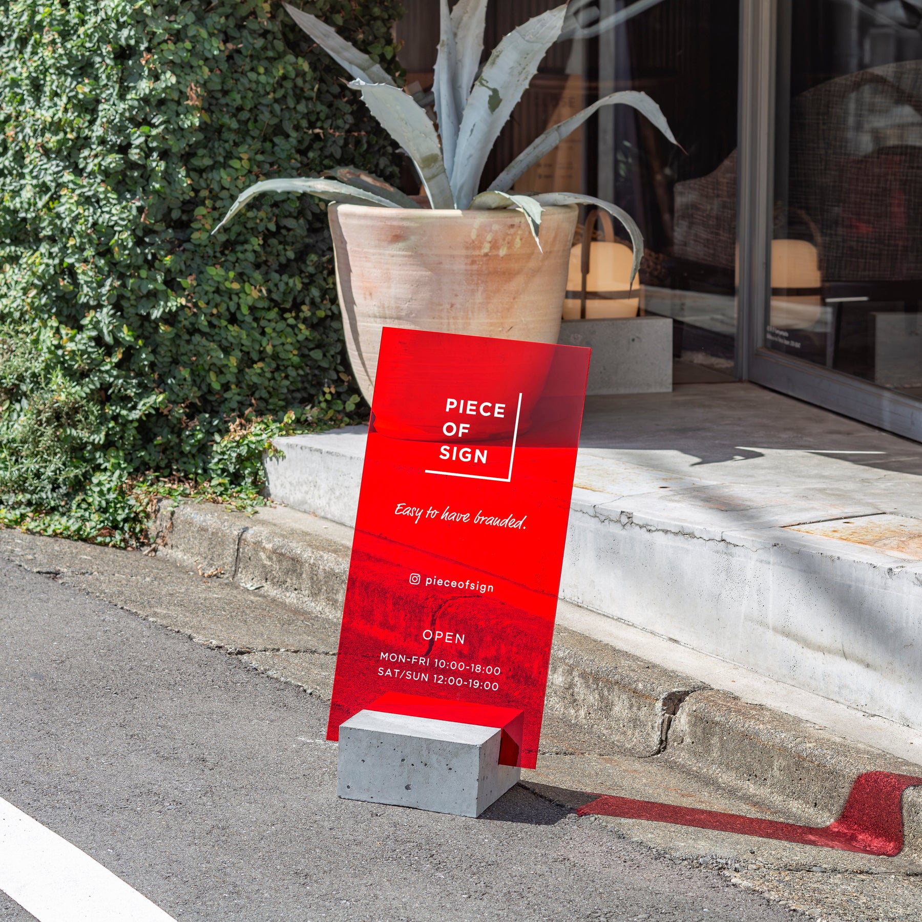 BLOCK & BOARD Sidewalk Sign - Color Acrylic