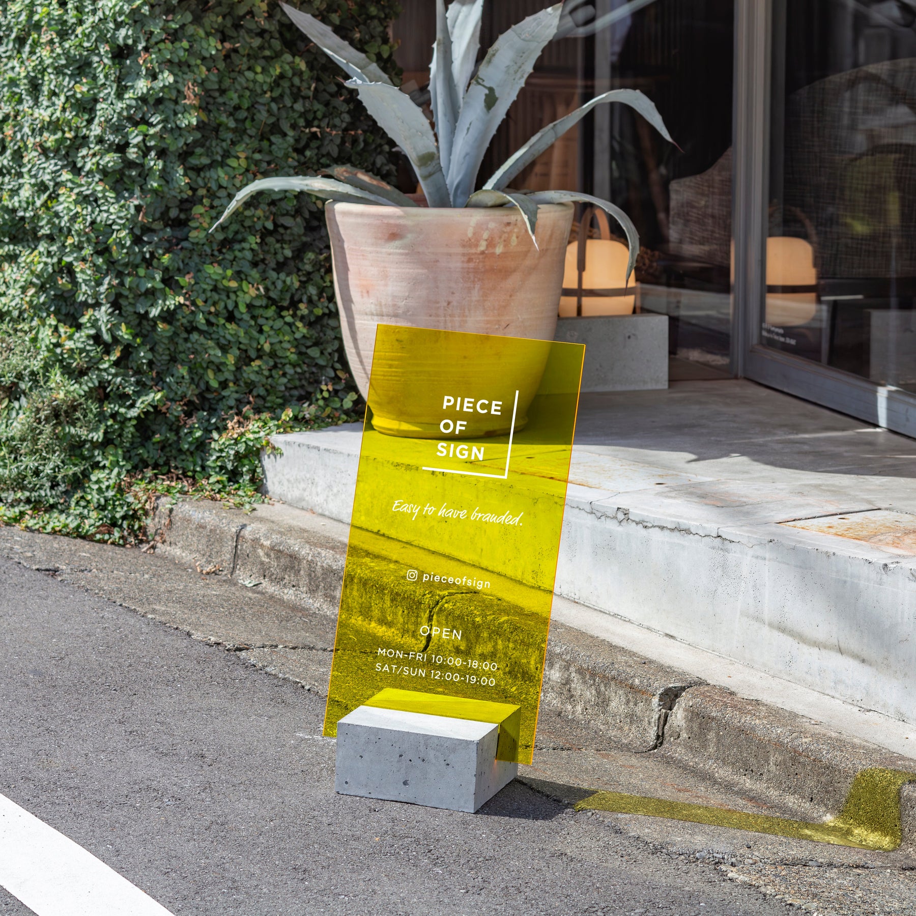 BLOCK & BOARD Sidewalk Sign - Color Acrylic