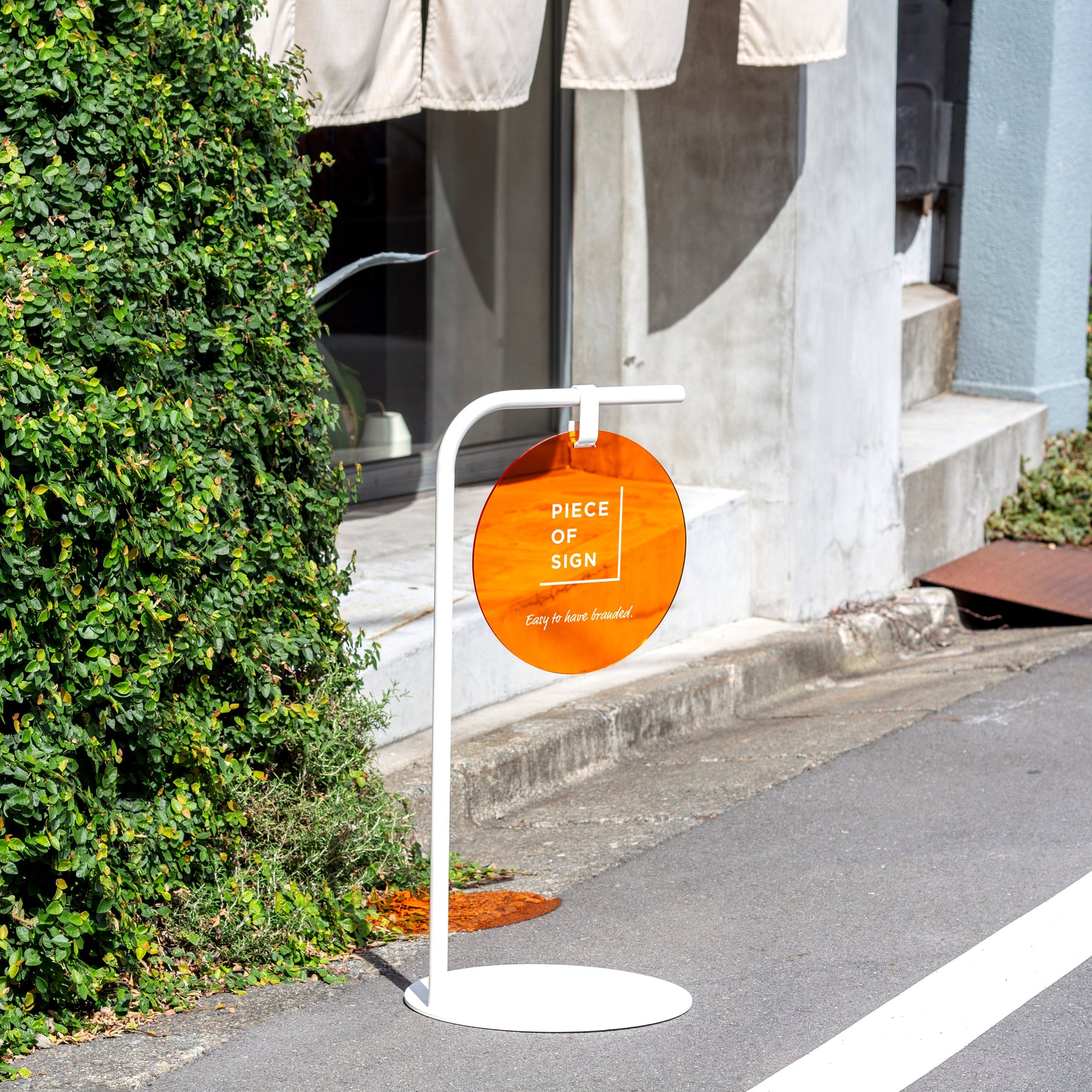 Rounded Sidewalk Sign - Color Acrylic