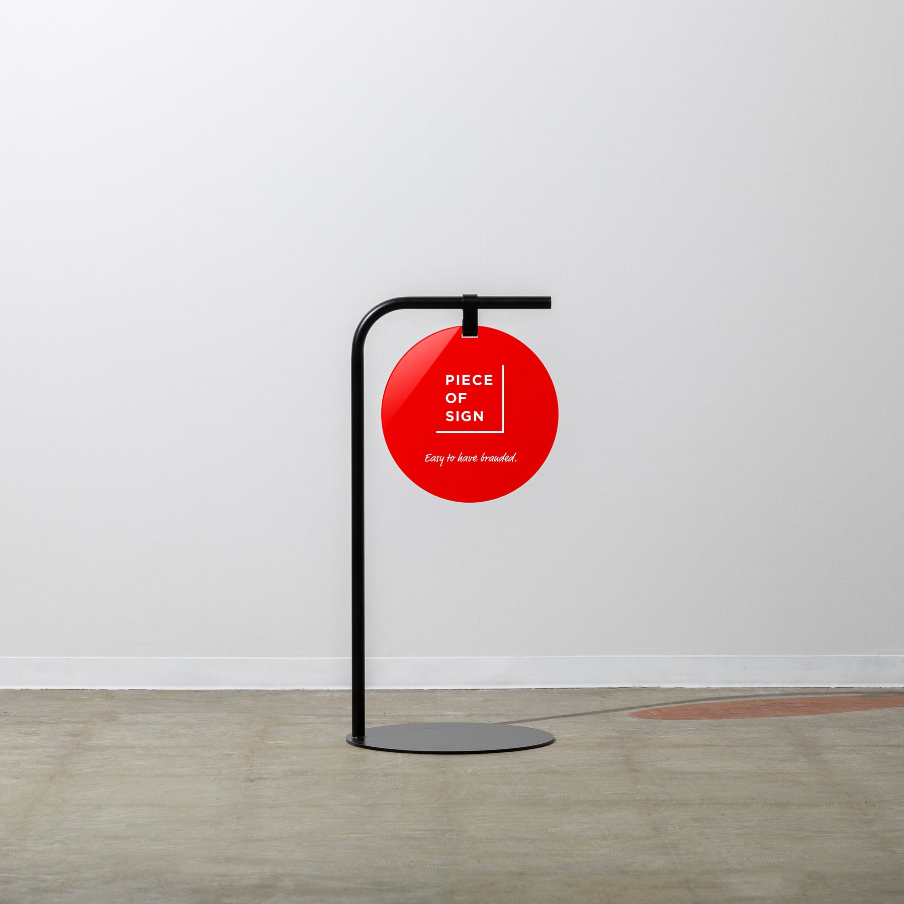 Rounded Sidewalk Sign - Color Acrylic