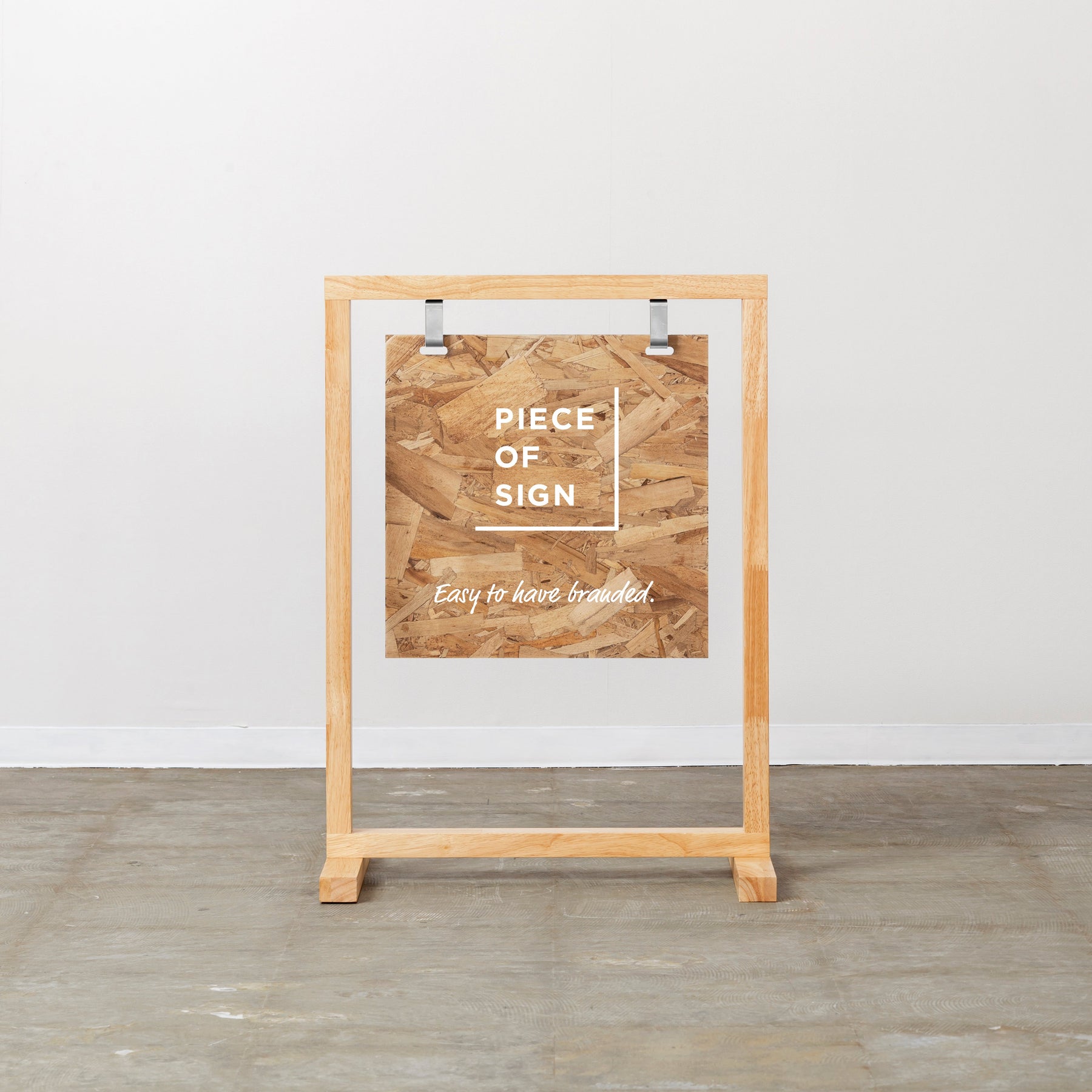 Wood Frame Sidewalk Sign