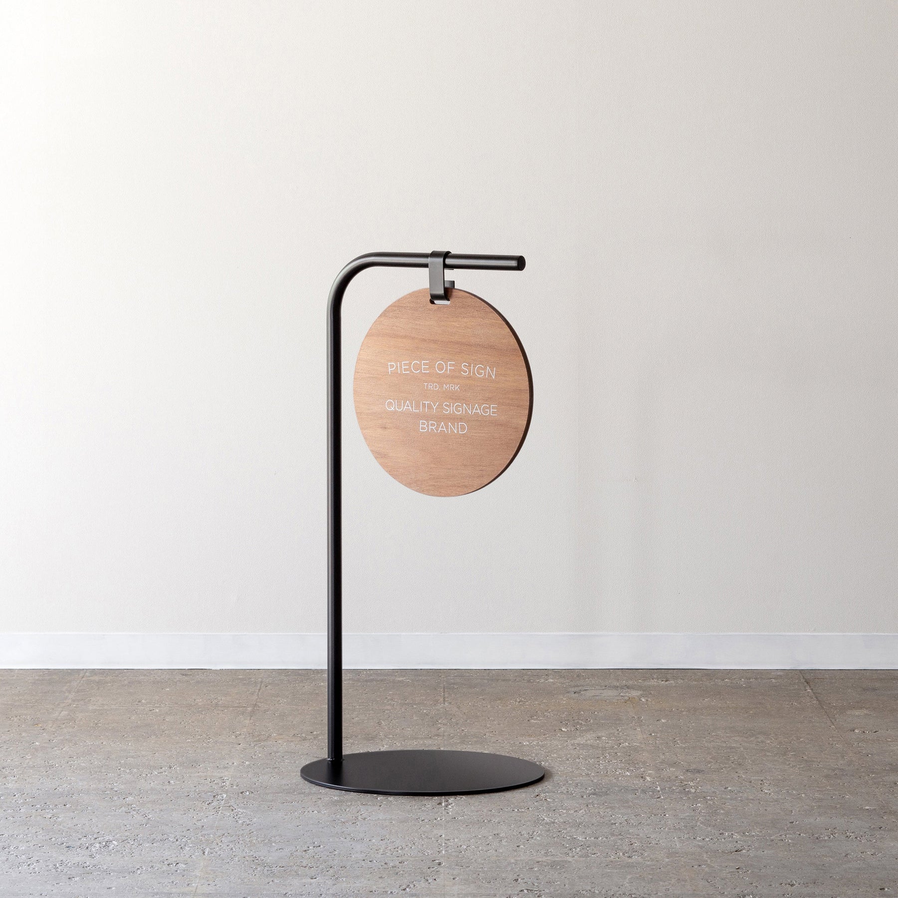 Rounded Sidewalk Sign - 12"