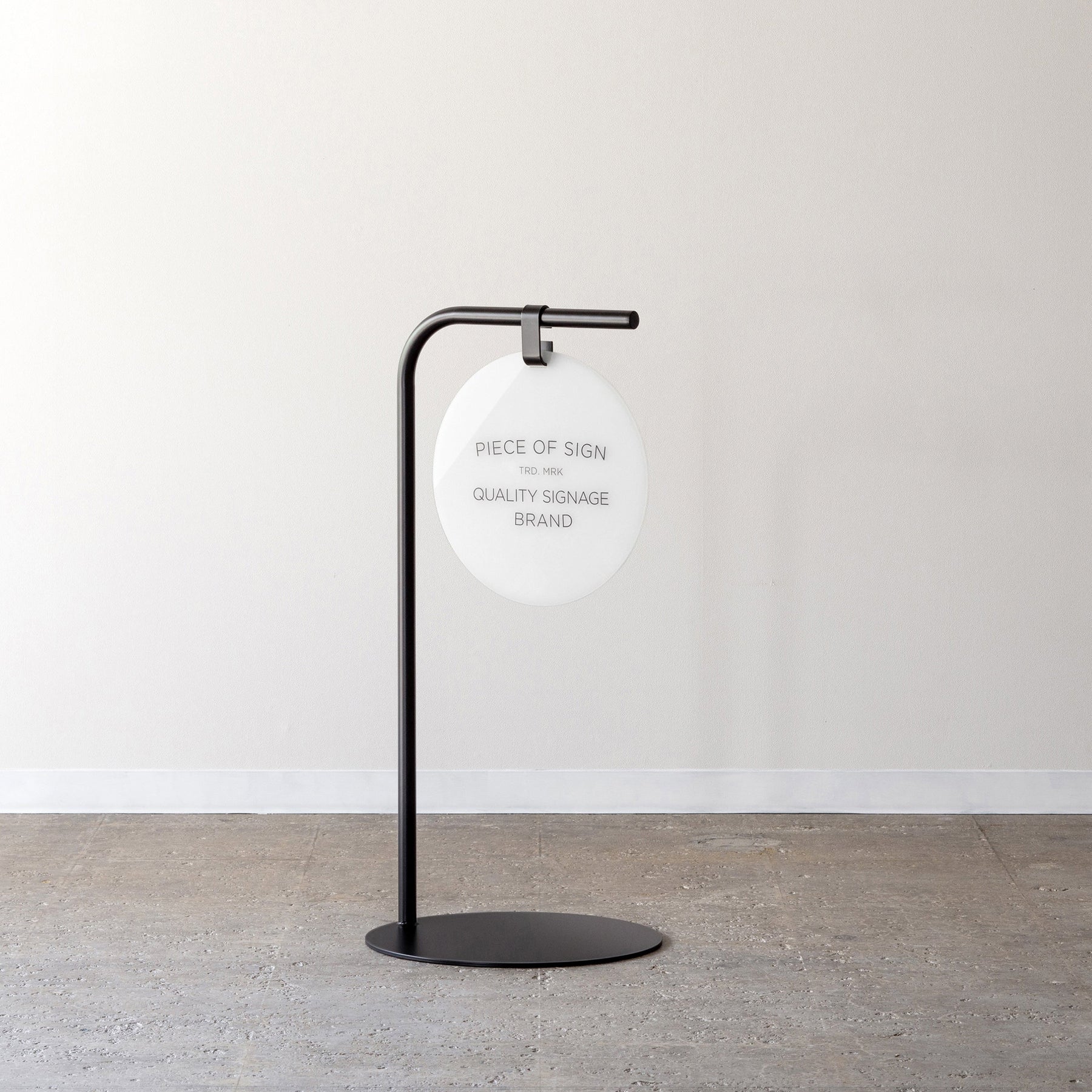 Rounded Sidewalk Sign - 12"