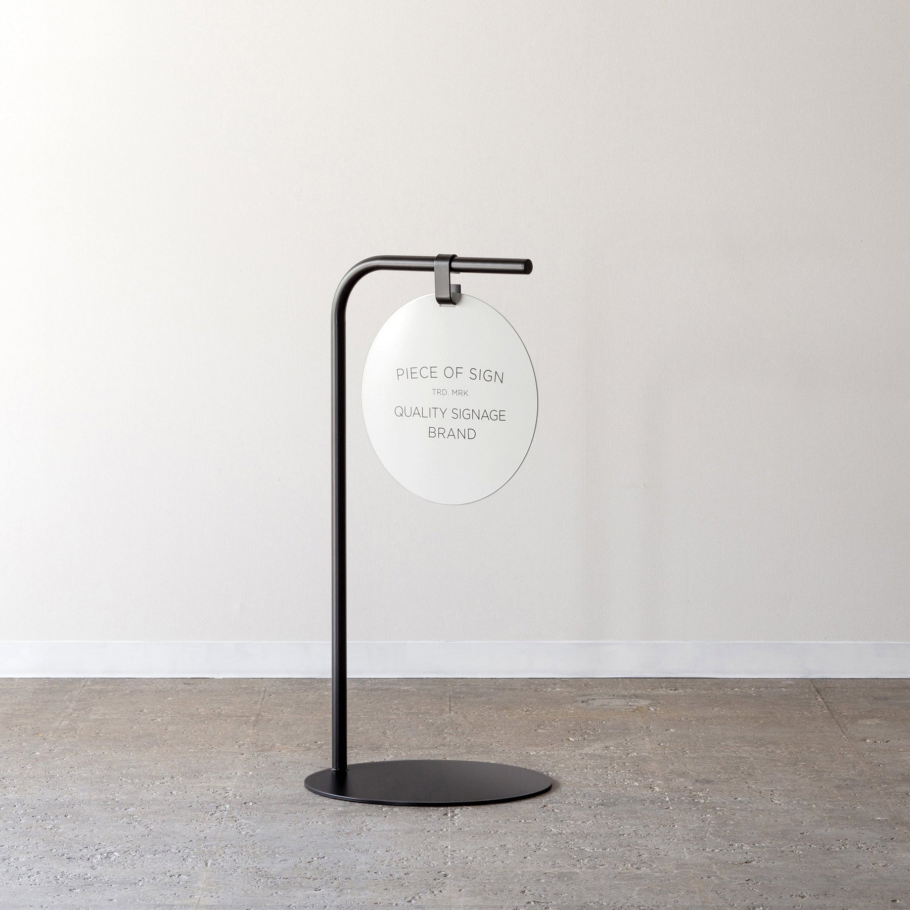 Rounded Sidewalk Sign - 12"
